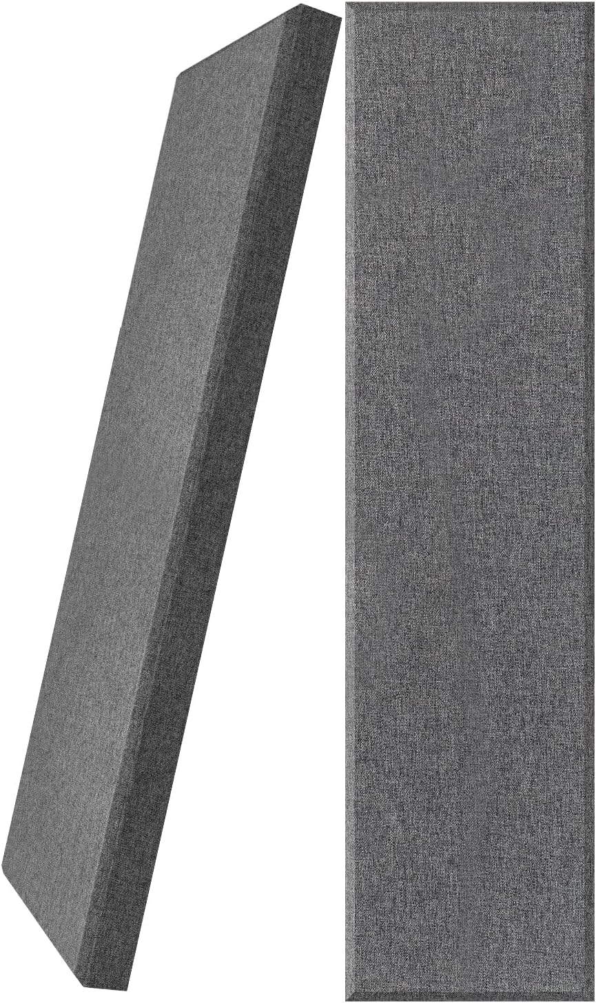 UMIACOUSTICS 2 PCS Fiberglass Acoustic Panels, 48x12x2 Inches Sound ...