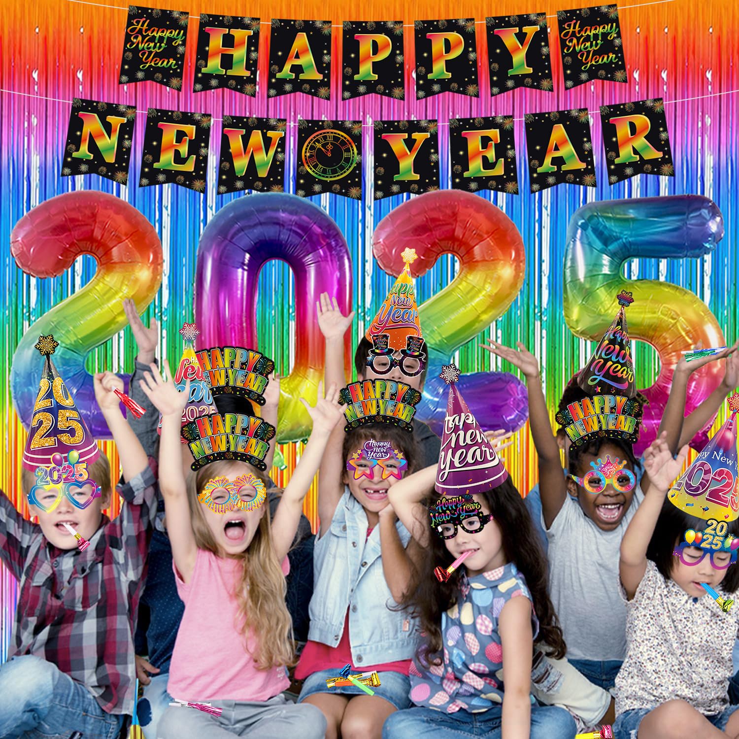 Rainbow Happy Fun Party Rainbow Friends Toss Games Banner With 4 Bean