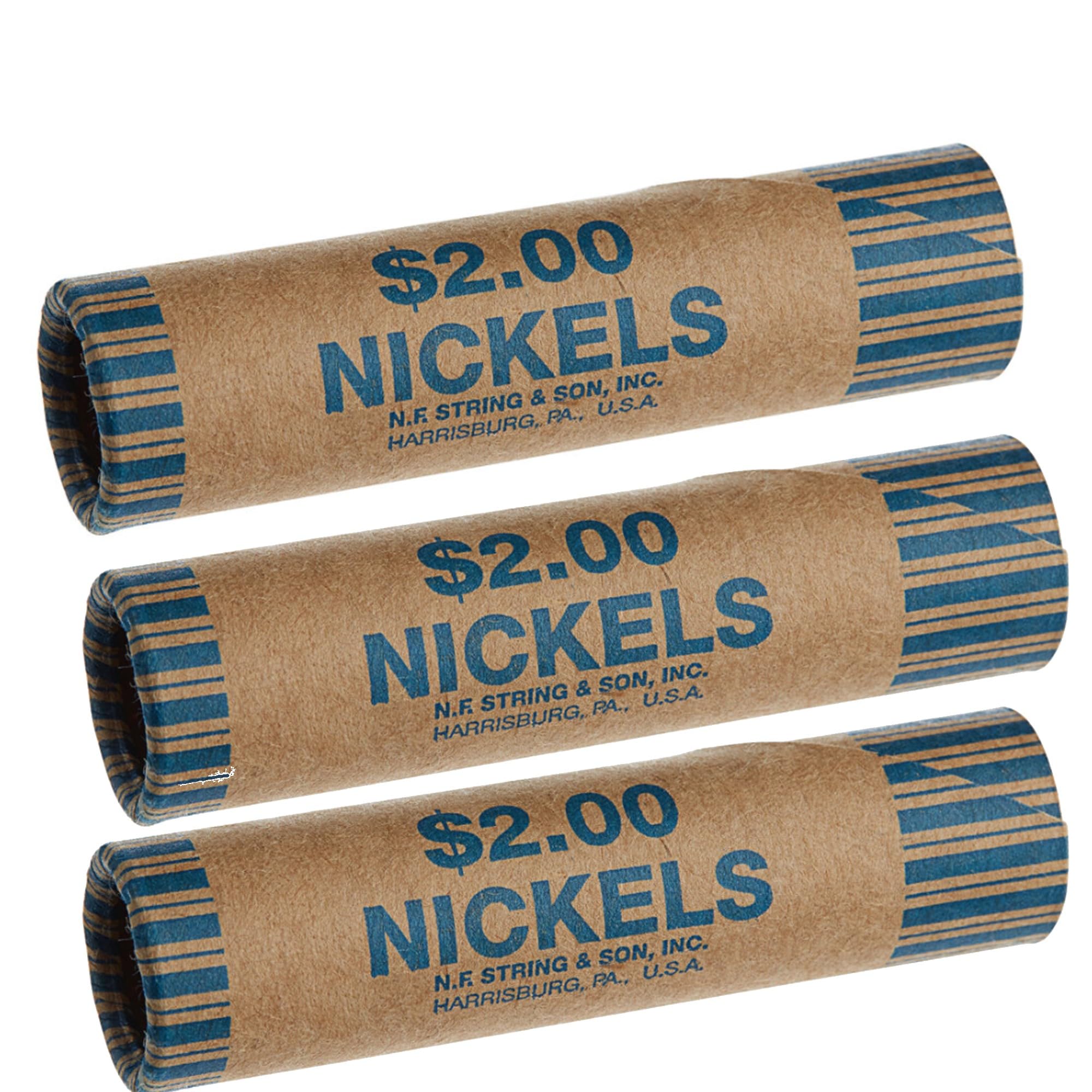 Amazon.com: 3-Pack Nickles Preformed Coin Roll Wrappers : Office Products