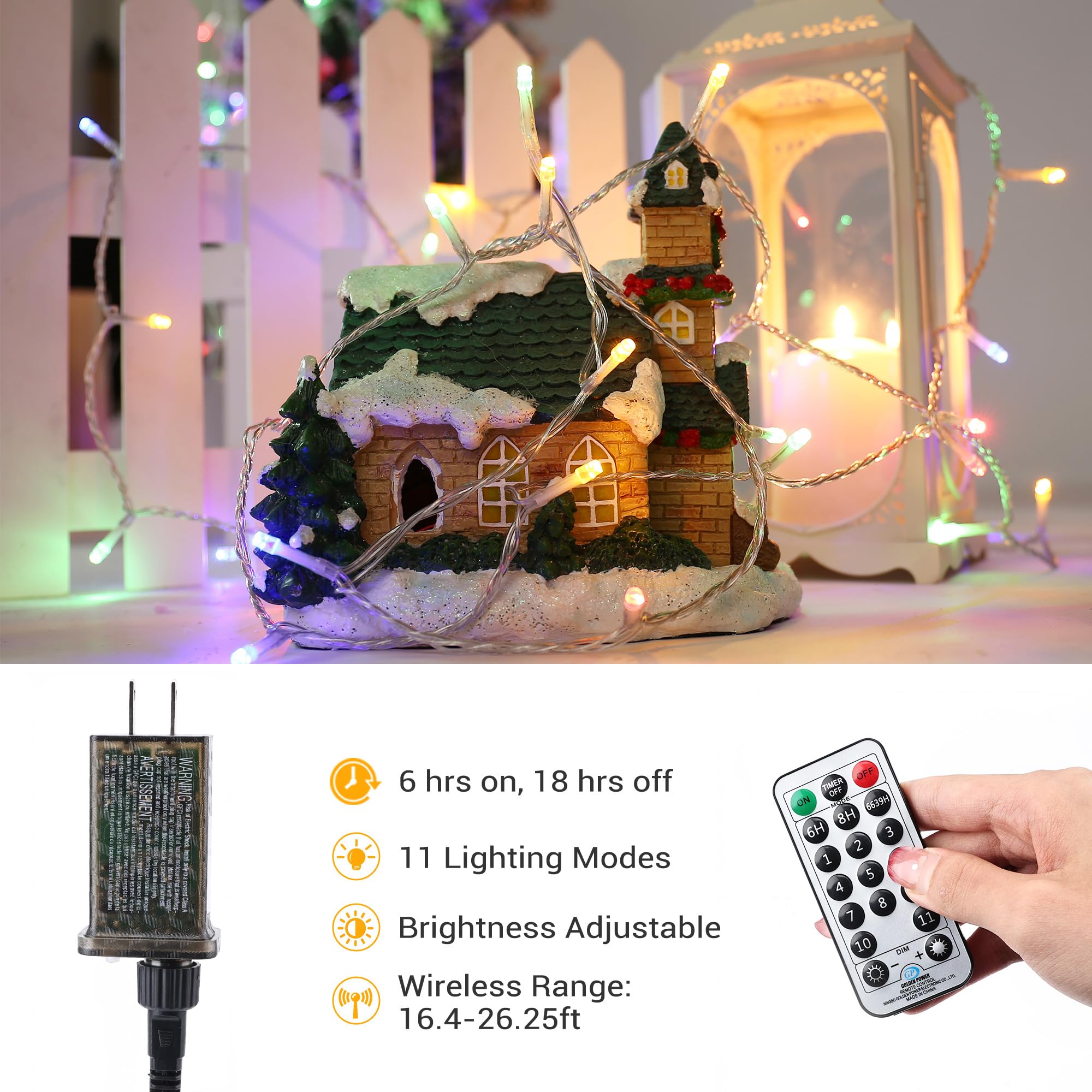Snapklik.com : Brizled Christmas Lights, 65.67ft 200 LED Tree Lights ...