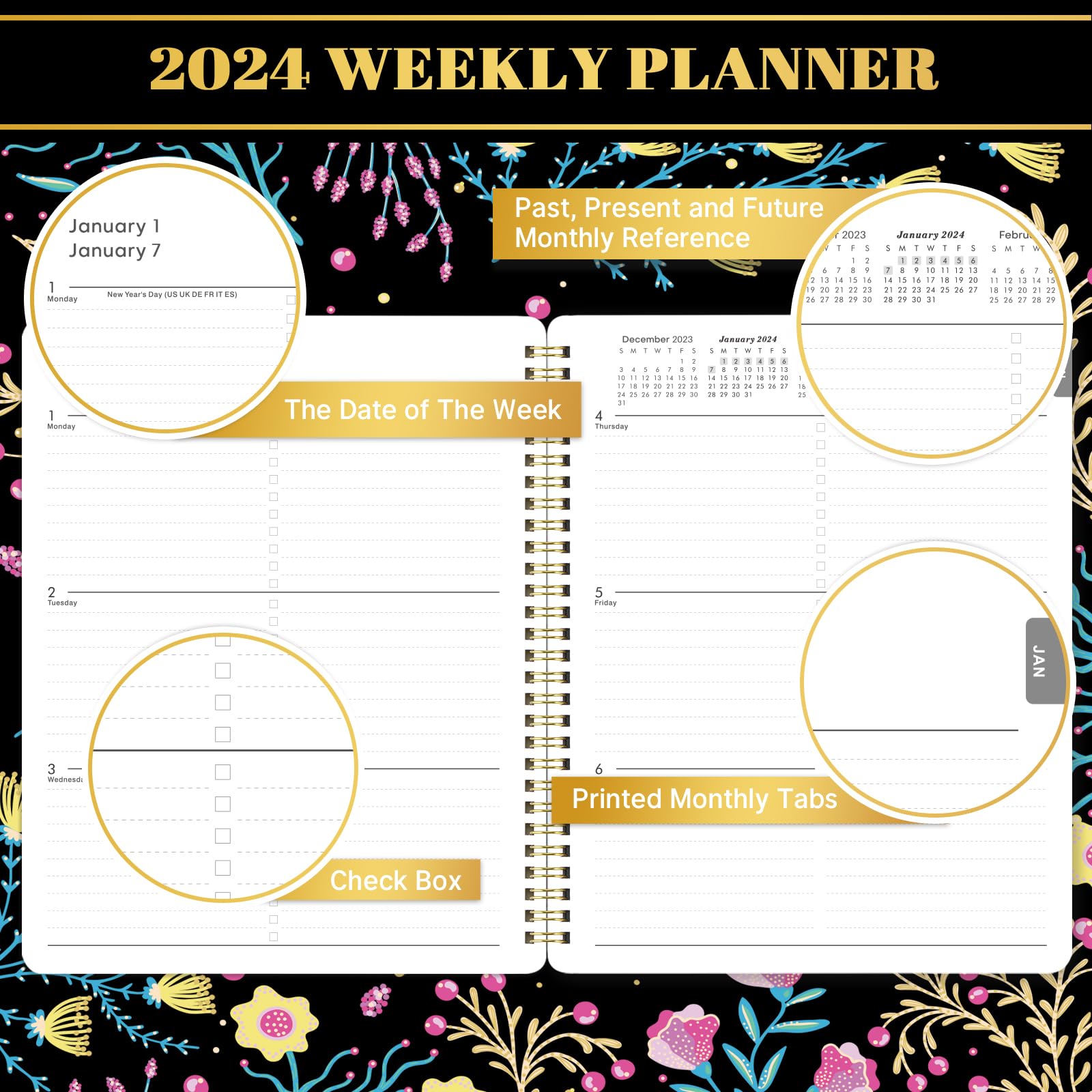 Snapklik.com : 2024 Planner - 2024 Planner Weekly And Monthly From ...
