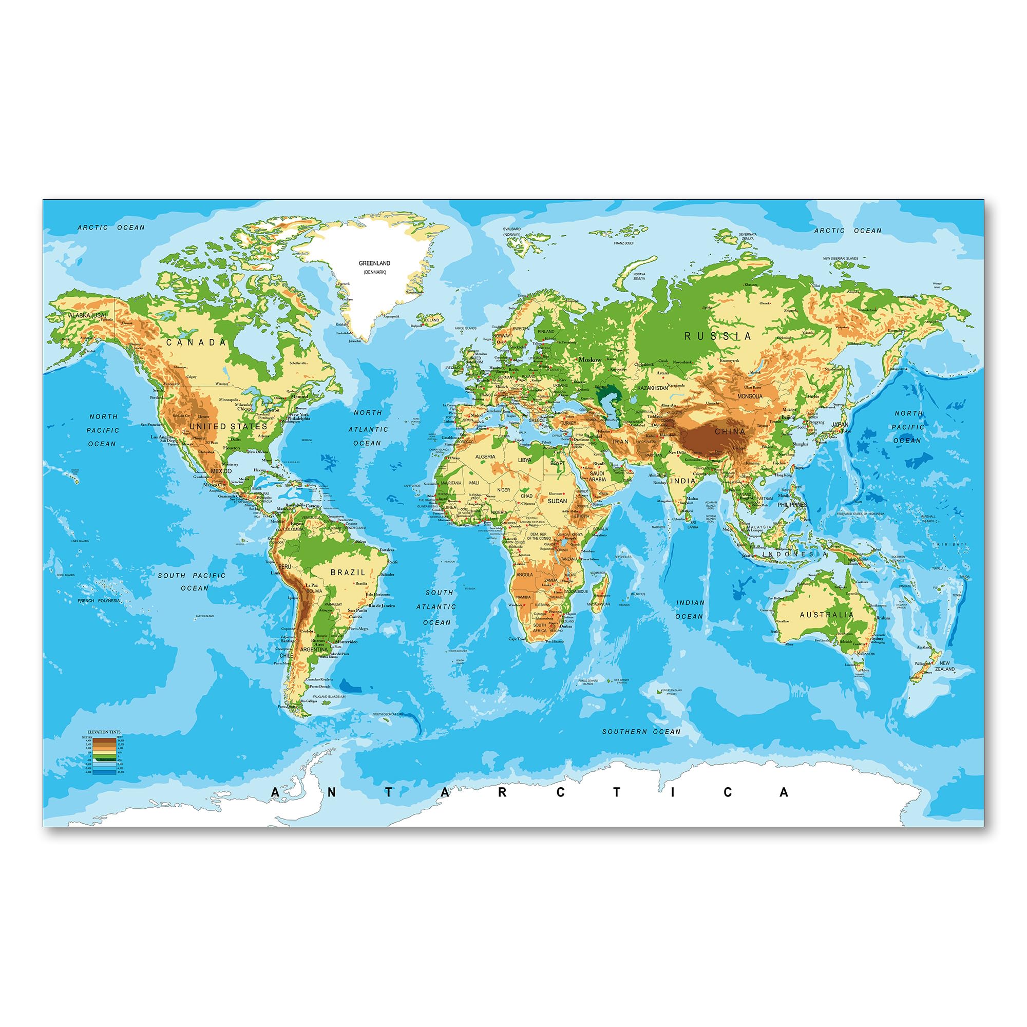 World Map With Continents Countries And Capitals Map Of Africa With