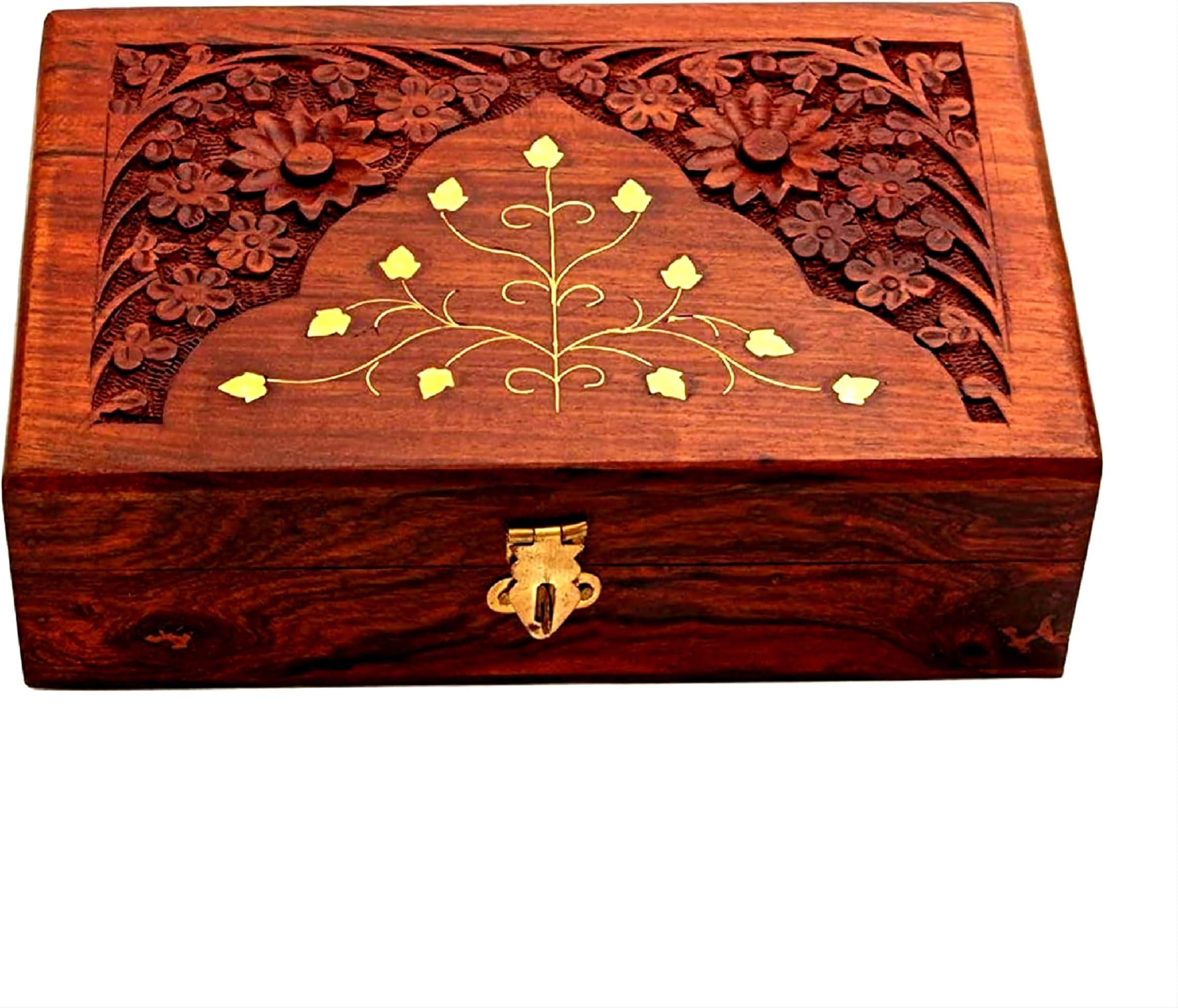 Buy India Trend Beautiful Handmade Sheesham Wooden Decorative Shringar ...
