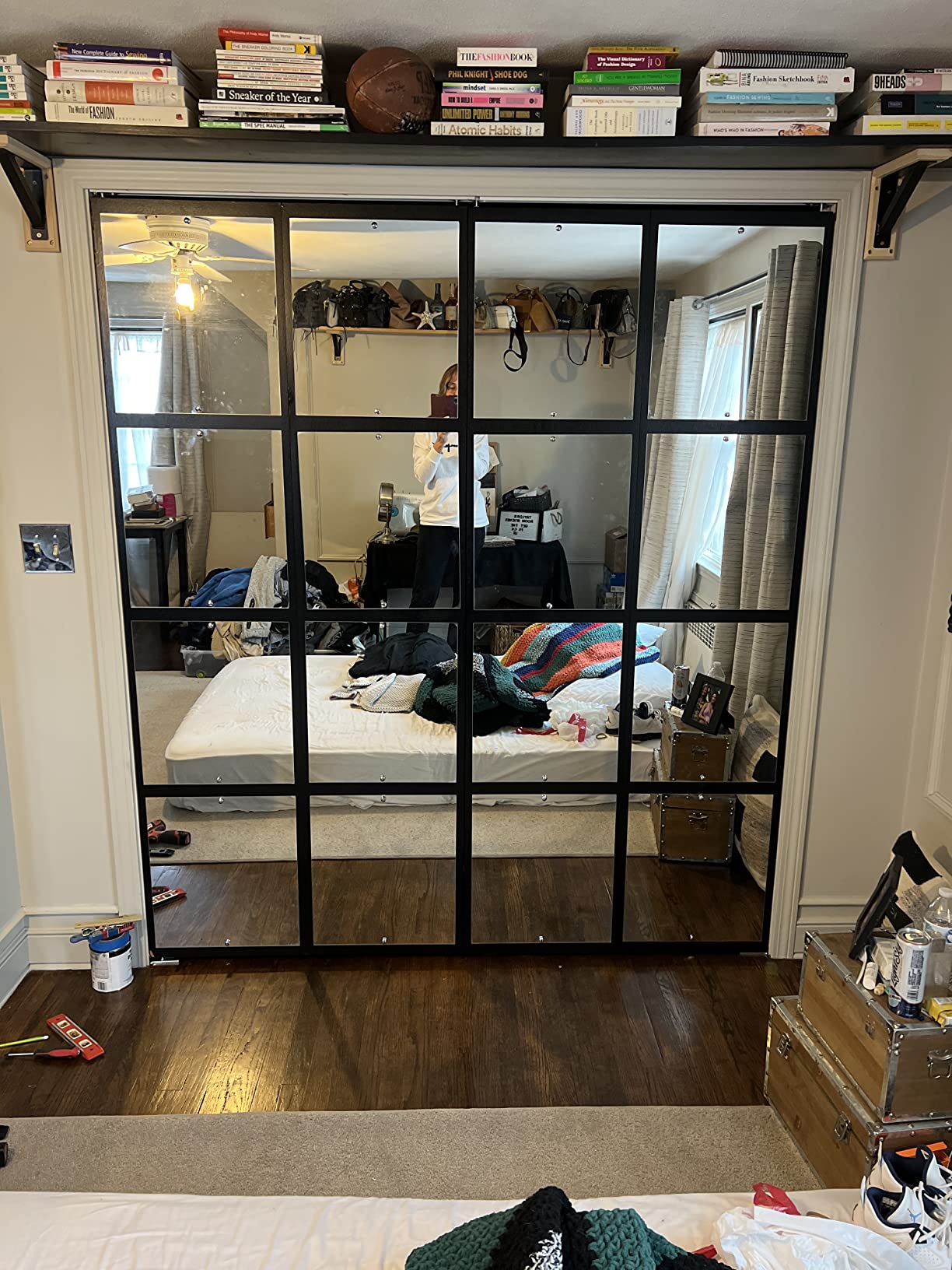 Amazon.com: PARNOO 3 Piece Wall Mirror Set - 16 Inch x 18 Inch Tiles ...