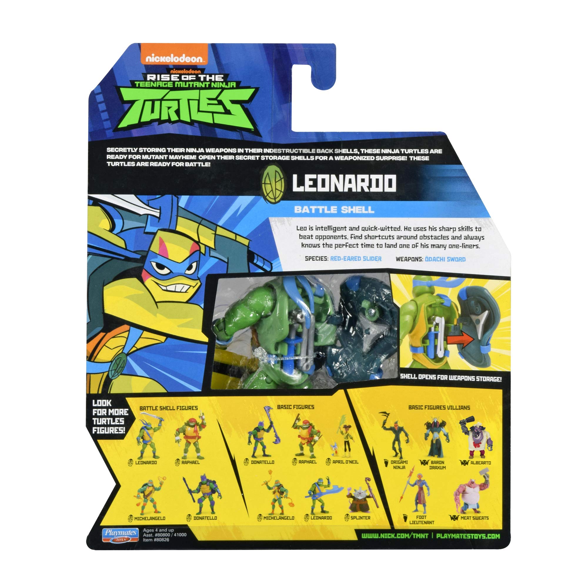 Rise of the Teenage Mutant Ninja Turtles Battle Shell Leonardo Action ...