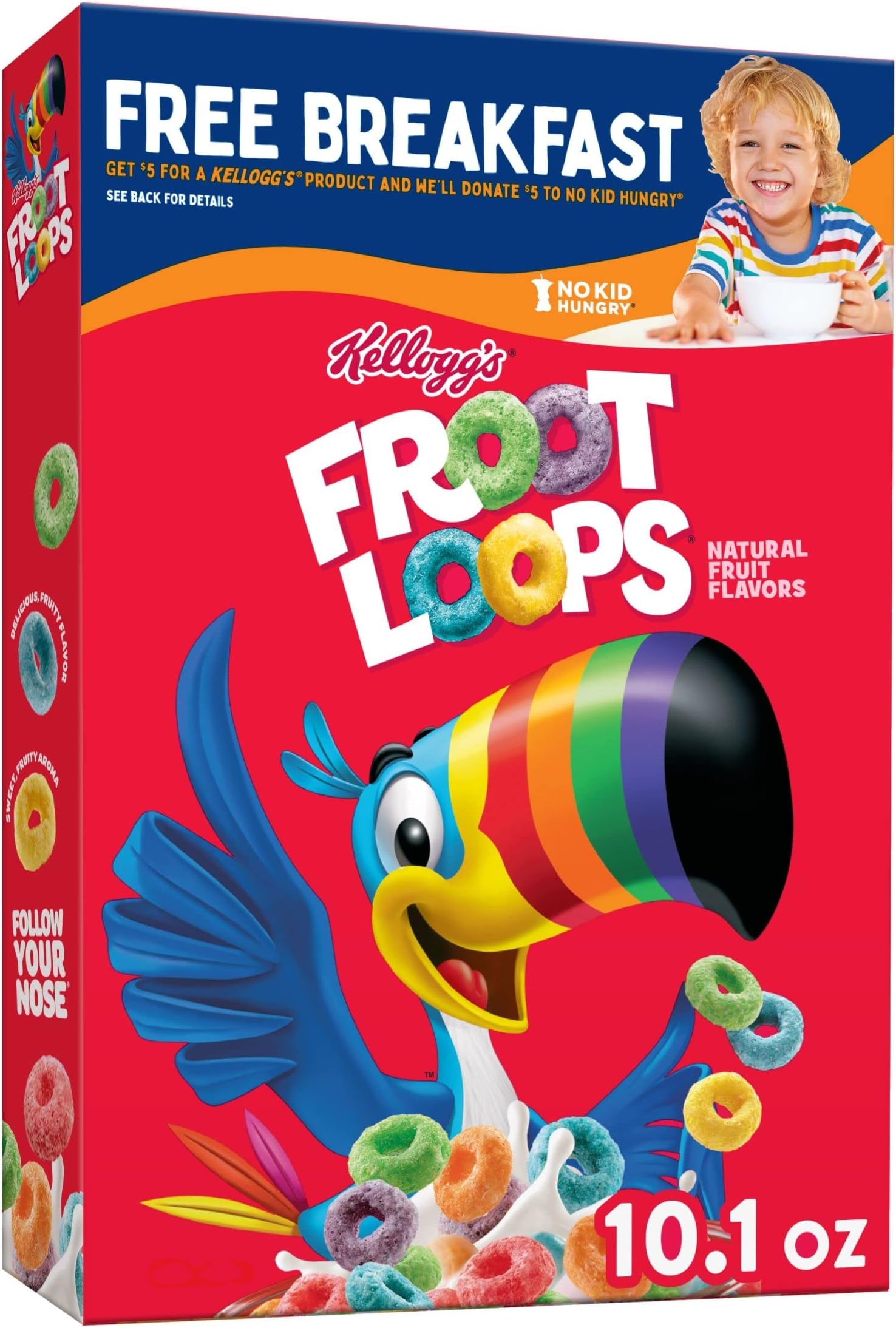 Amazon.com: Kellogg’s Froot Loops Breakfast Cereal, Kids Cereal, Family ...