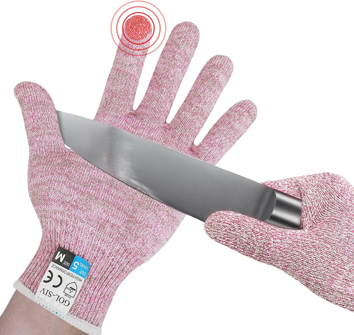 Amazon.com: GOL-SIV Cut Resistant Gloves Level 5, Anti-Cutting Kitchen ...