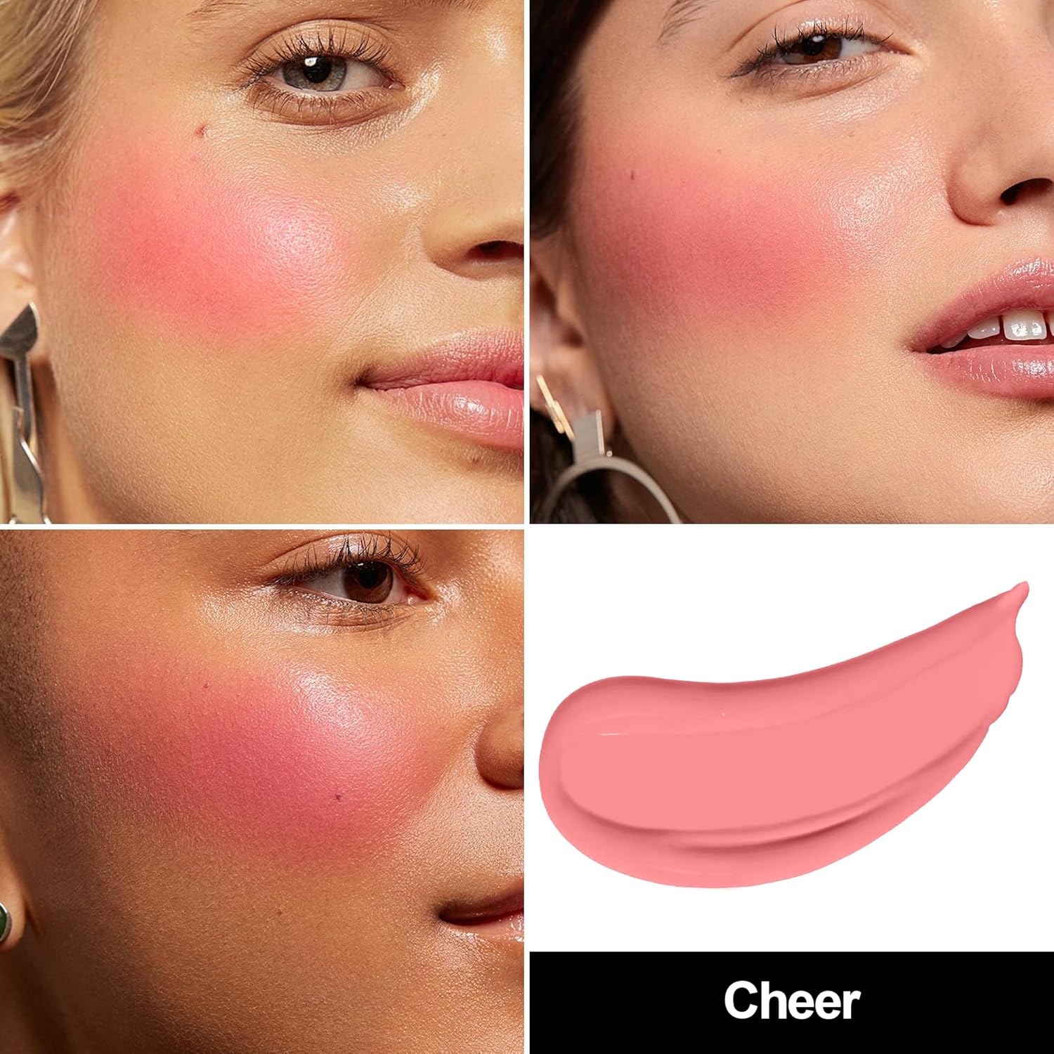 FV Rubor líquido, rubor en crema de larga duración y mezclable para ...