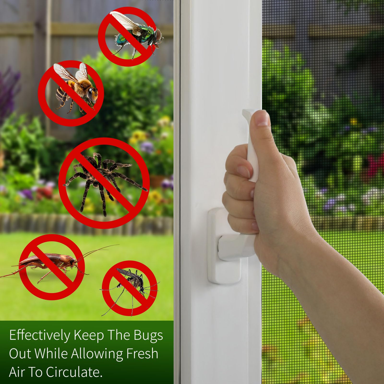 Snapklik.com : Window Screen Replacement, 36" X 50 Window Screen Mesh ...