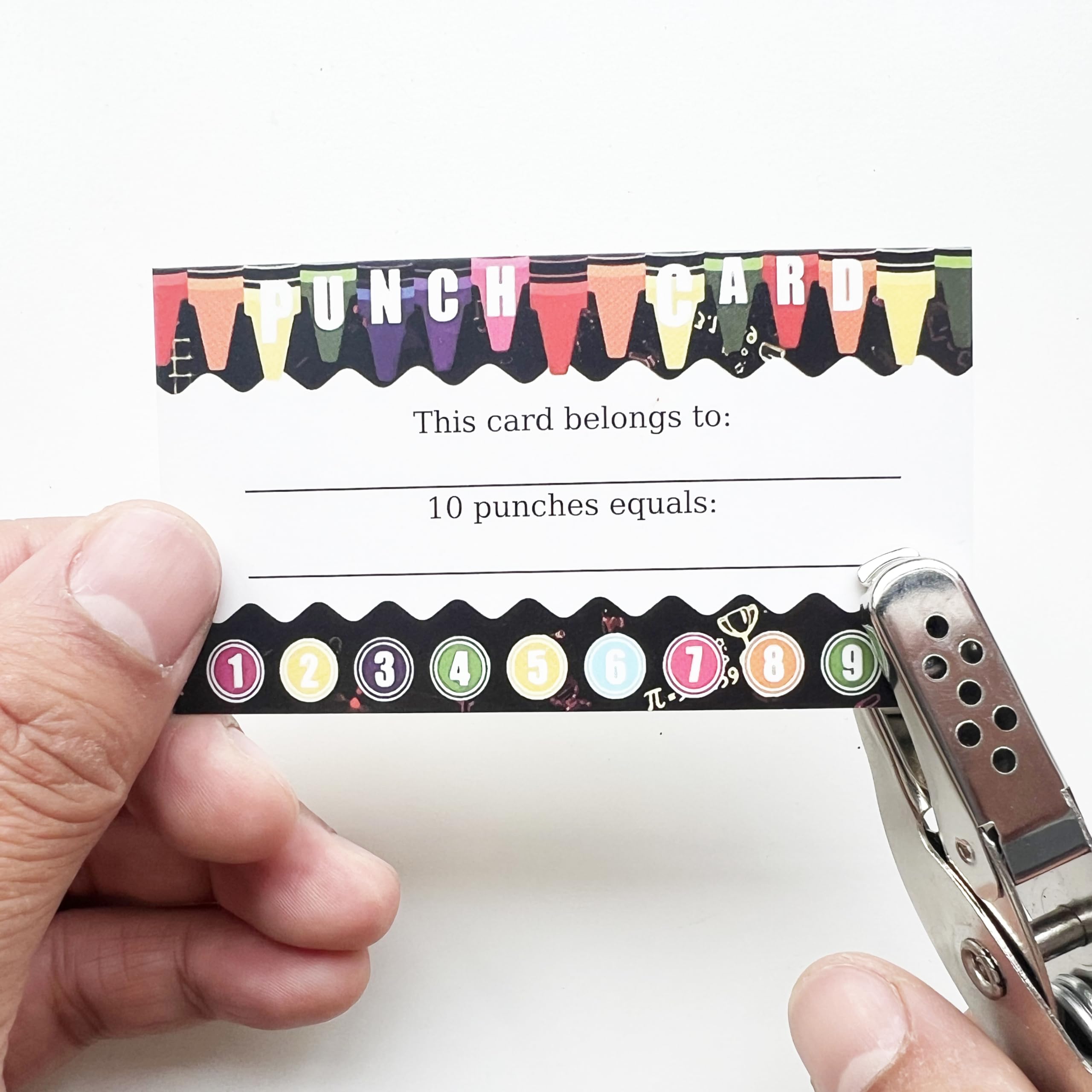 Snapklik.com : Punch Cards For Classroom, Behavior Incentive Rewards ...