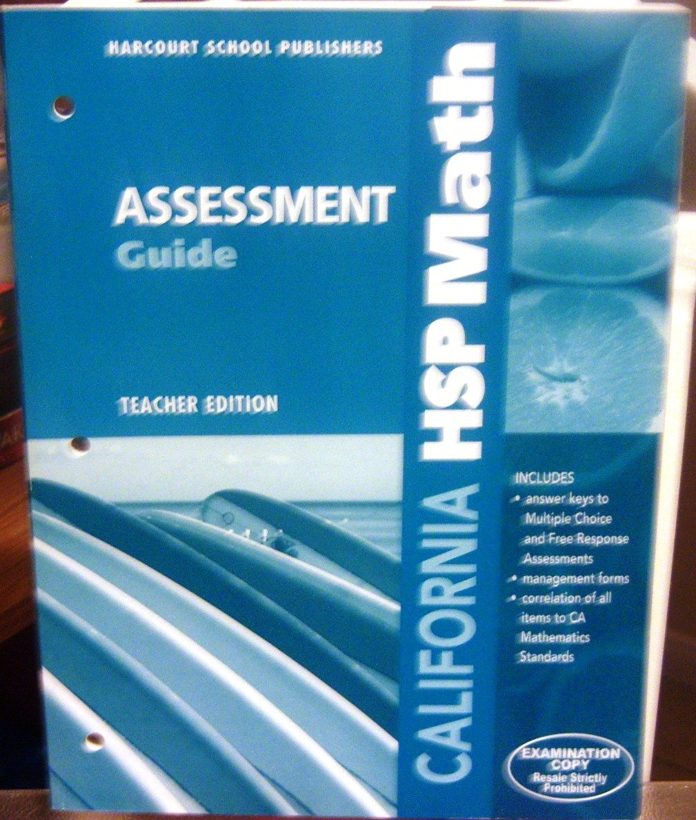 Math: California Assessment Guide, Grade 3, Teacher Edition: Harcourt ...