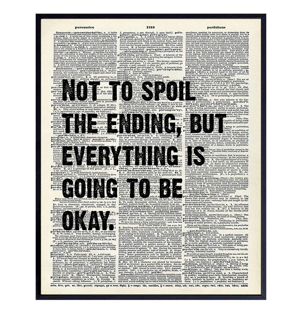 Amazon.com: Motivational Upcycled Dictionary Wall Art Print - 8x10 Home ...