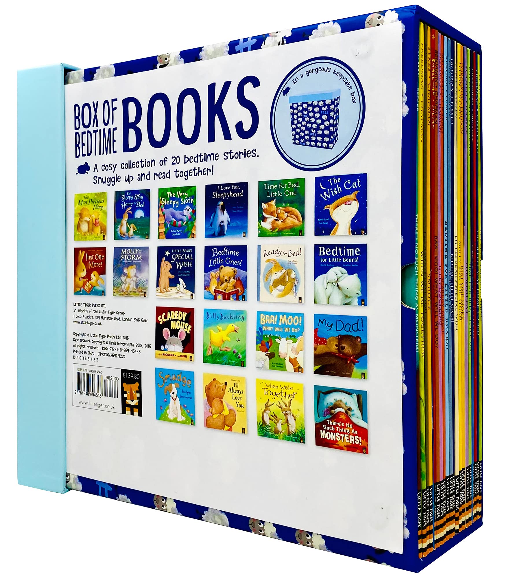 Box of Bedtime Books Collection 20 Bedtime Stories by Little Tiger ...