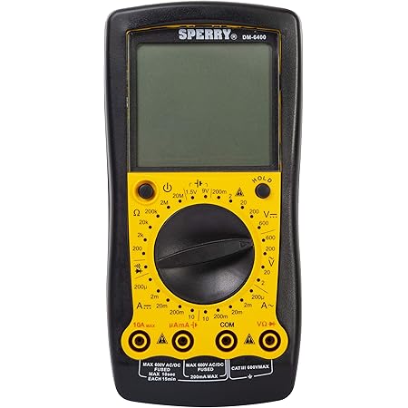Sperry Instruments DM6650T True RMS Digital Multimeter, 10 Function ...