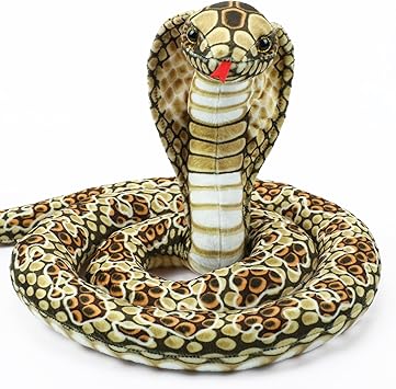 Amazon.com: Romart Cobra Snake Stuffed Animals: 67-inch Large Realistic ...
