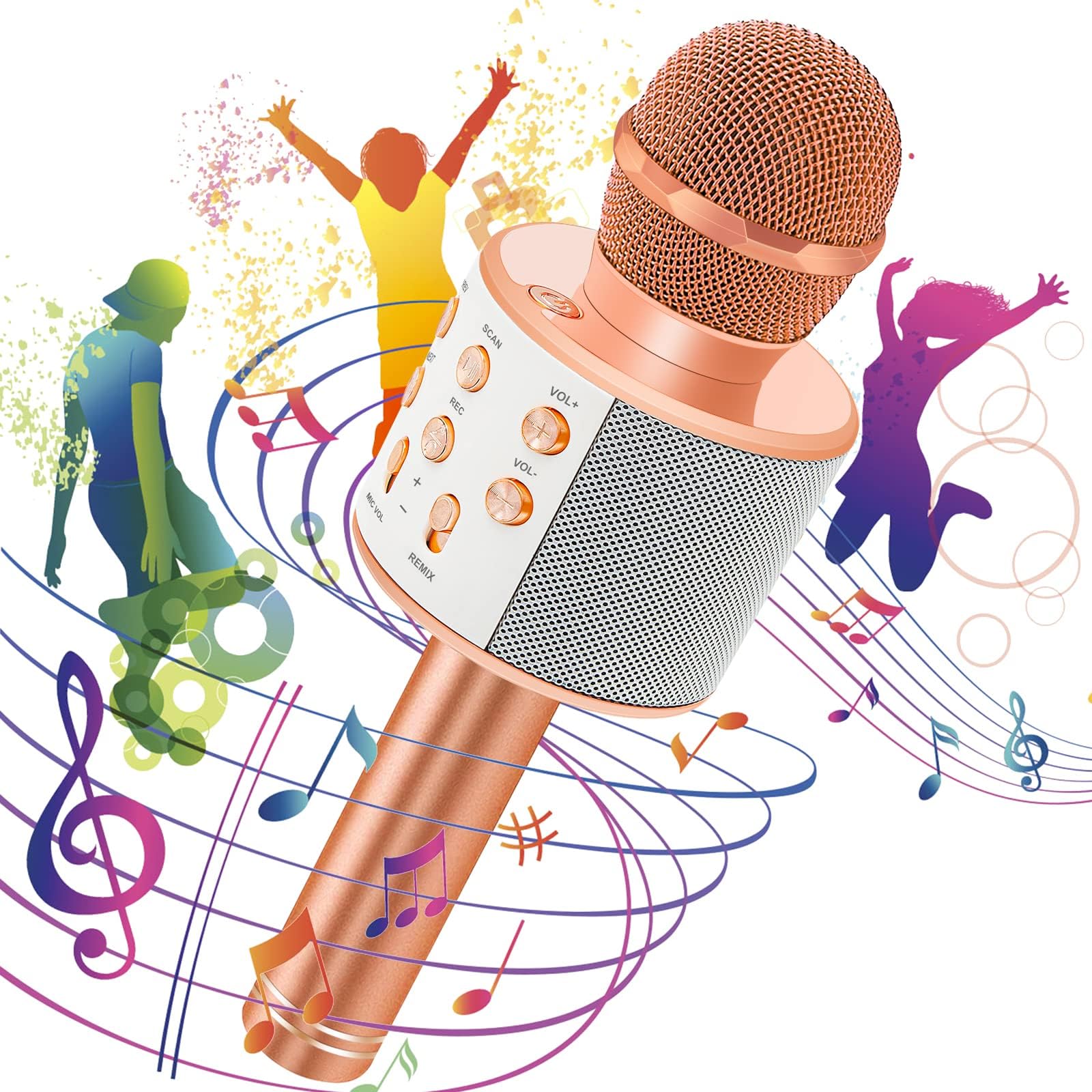 QTX Handheld Dynamic Singing Microphone Black : Amazon.co.uk: Musical ...