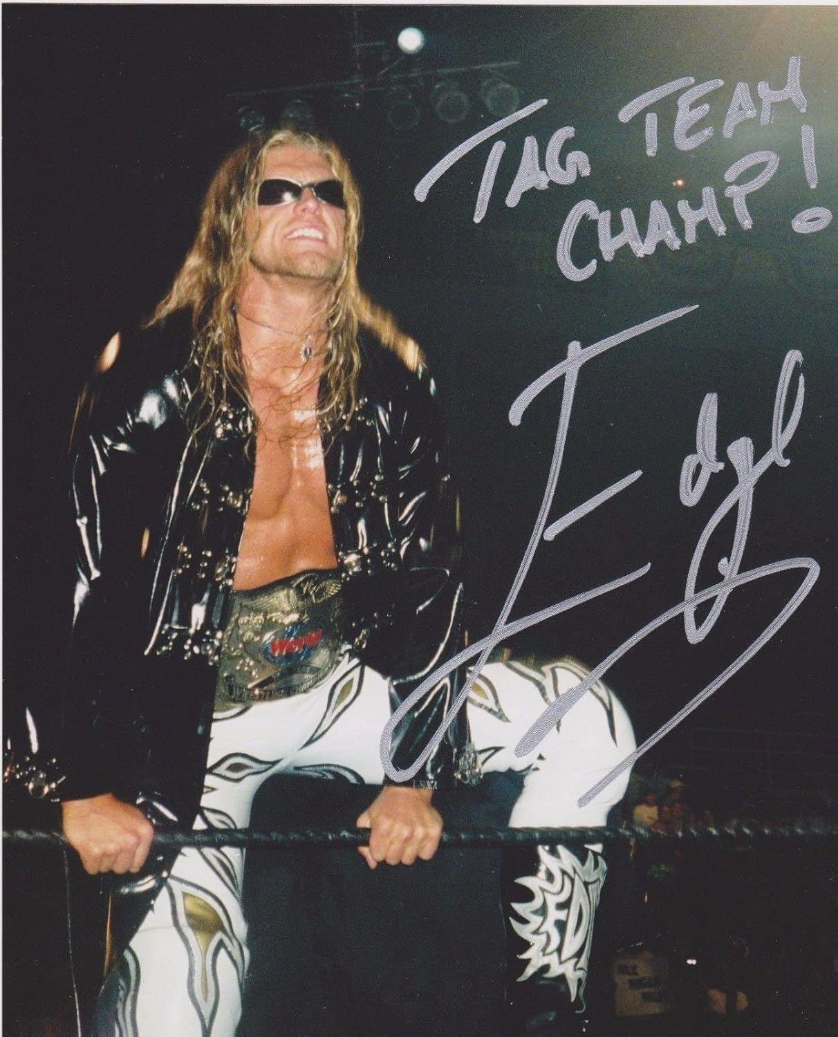 Edge Signed WWE Tag Team Champions 8x10 Photo - Autographed Wrestling ...