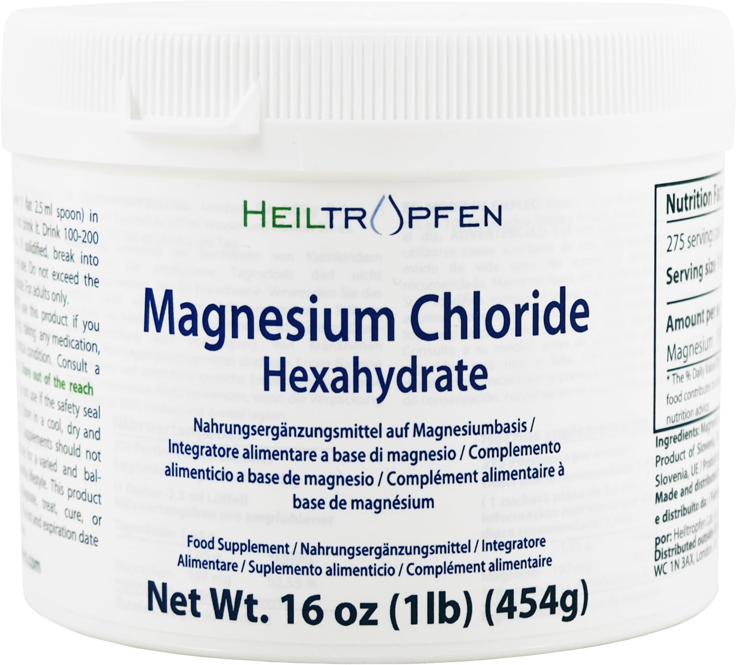 Amazon.com: 1 Pound Magnesium Chloride Hexahydrate | Pharmaceutical ...