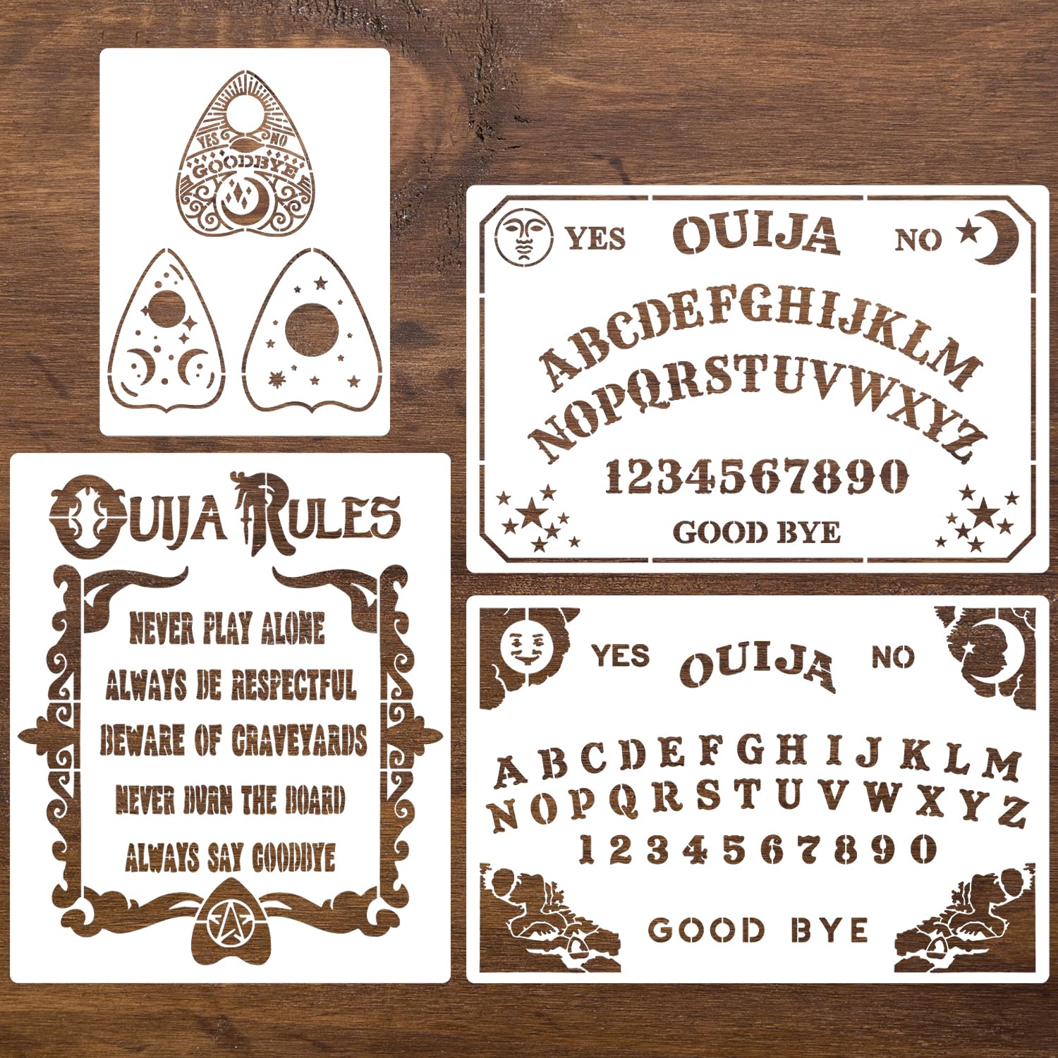 Snapklik.com : Ouija Board Stencils For Painting Ouija Game Stencil For ...