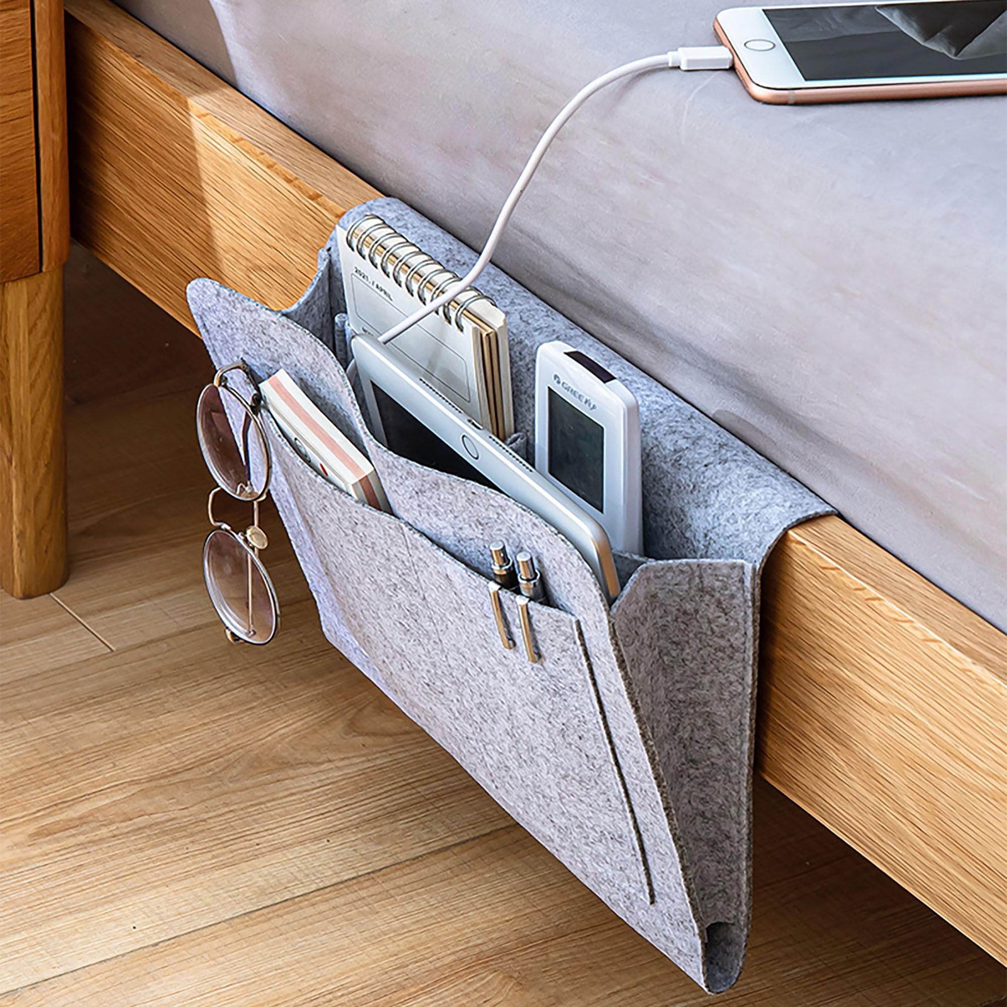Amdonalo Bedside Organiser Bedside Pocket Bed Pocket Sofa Bedside Felt ...