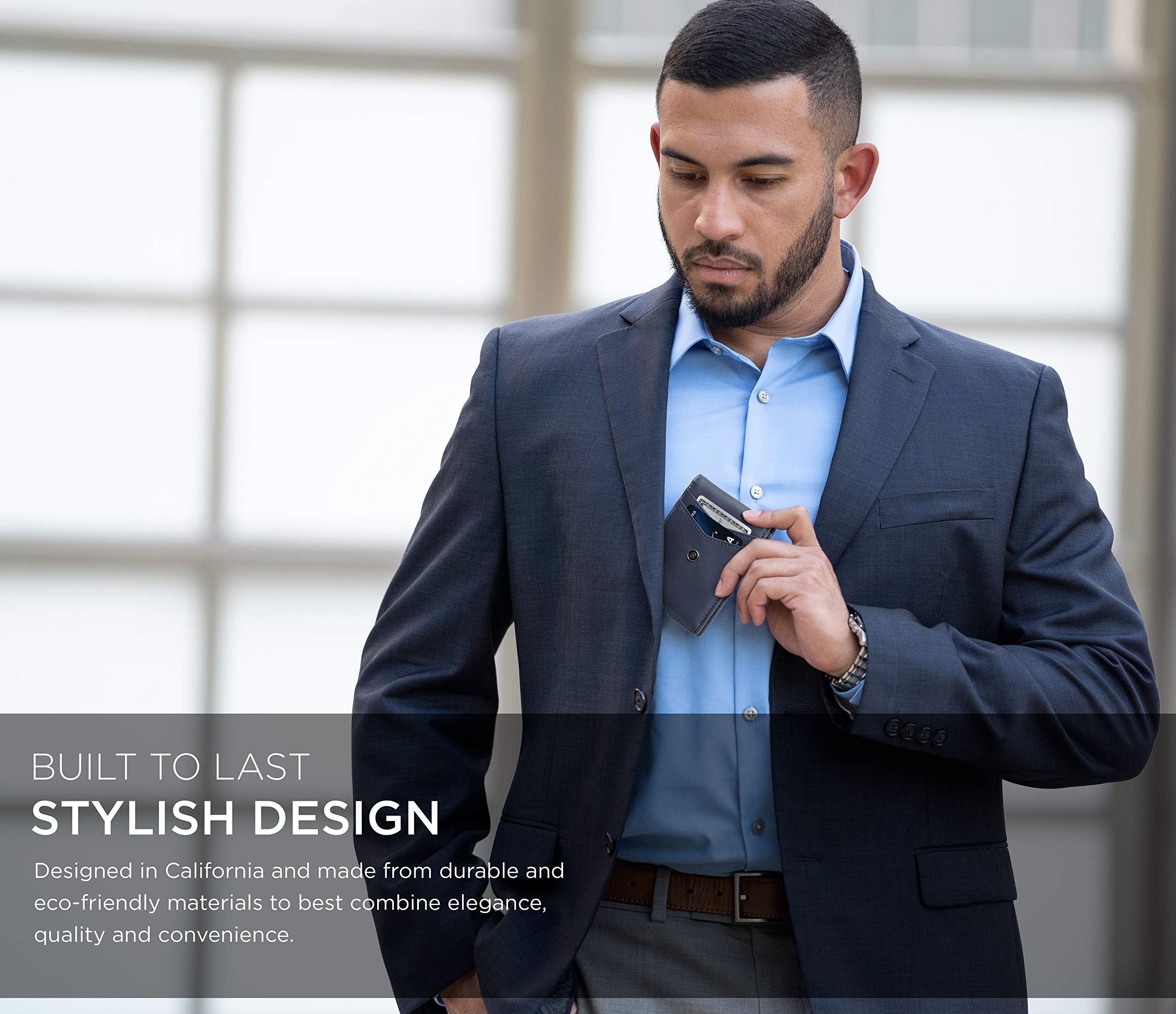 Snapklik.com : Suavell Leather Slim Wallets For Men Wallet Card Holder