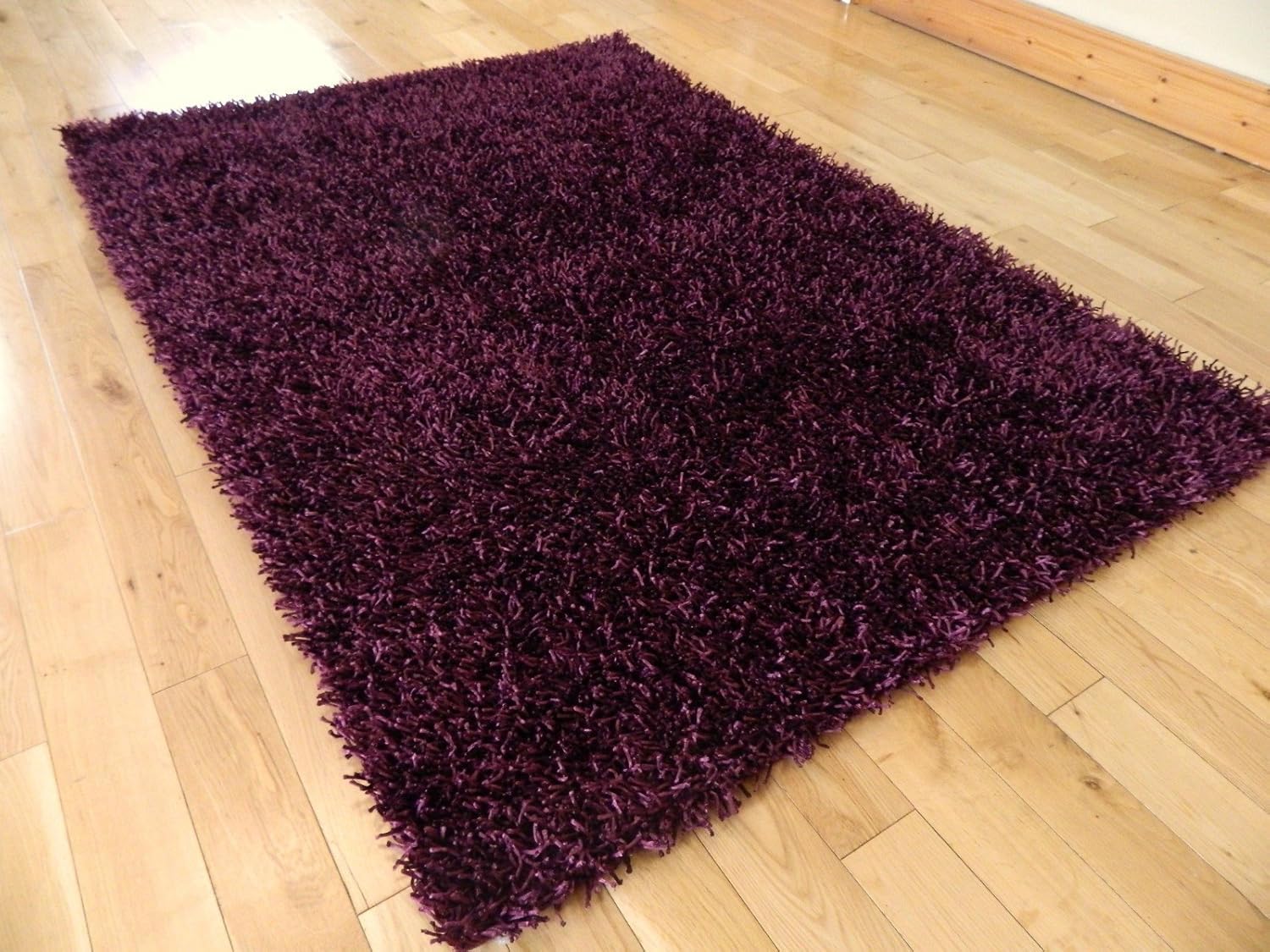 Amazon.com: SMALL LARGE SPAGHETTI RUGS THICK SPARKLE PLAIN SHAGGY ...