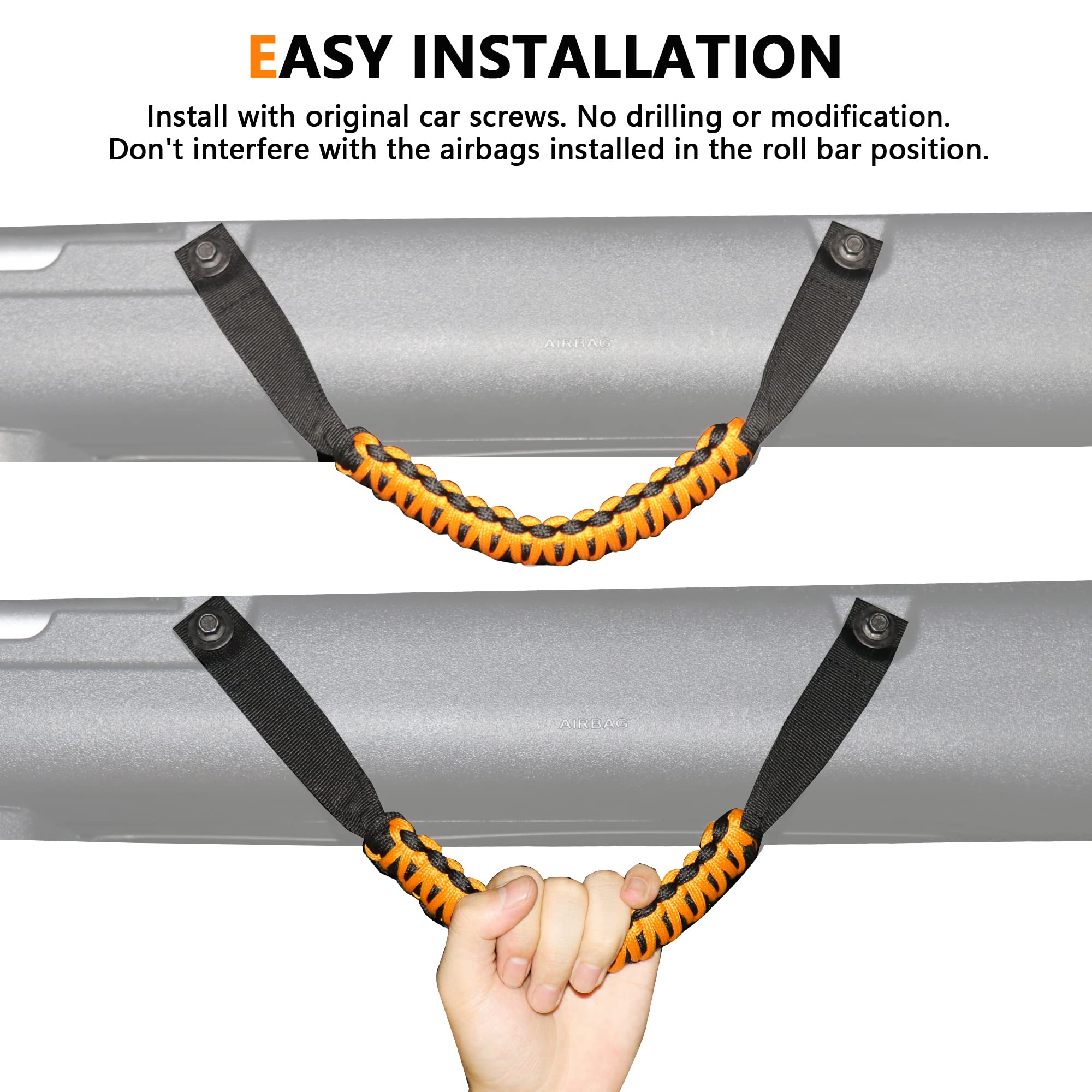 Front Seat Grip Handles Off-road ROADER Roll Bar Grab Handles For Ford ...