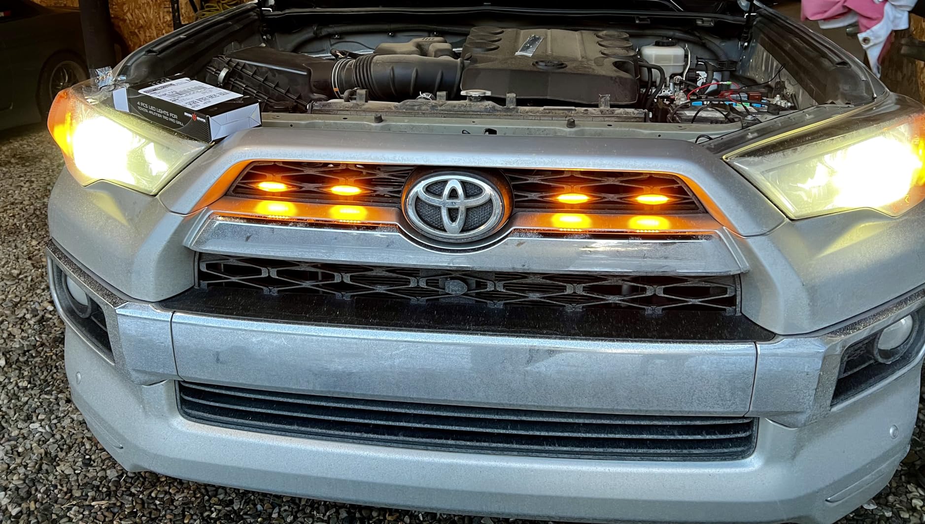 SEVEN SPARTA 4 PCS Grill Led Lights with Fuse and Instruction for 2014 ...