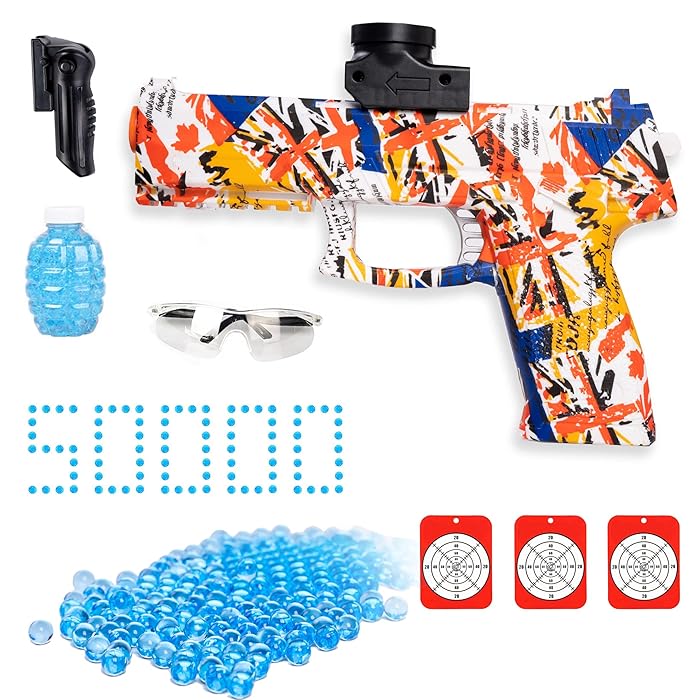 Buy Gel Ball Blaster Pistol - G-Pistol Edition (Yellow) Splat Ball Gun ...