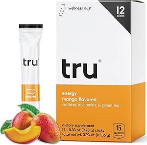 Amazon.com: Tru Energy Powder, Natural Caffeine and B-Vitamin ...