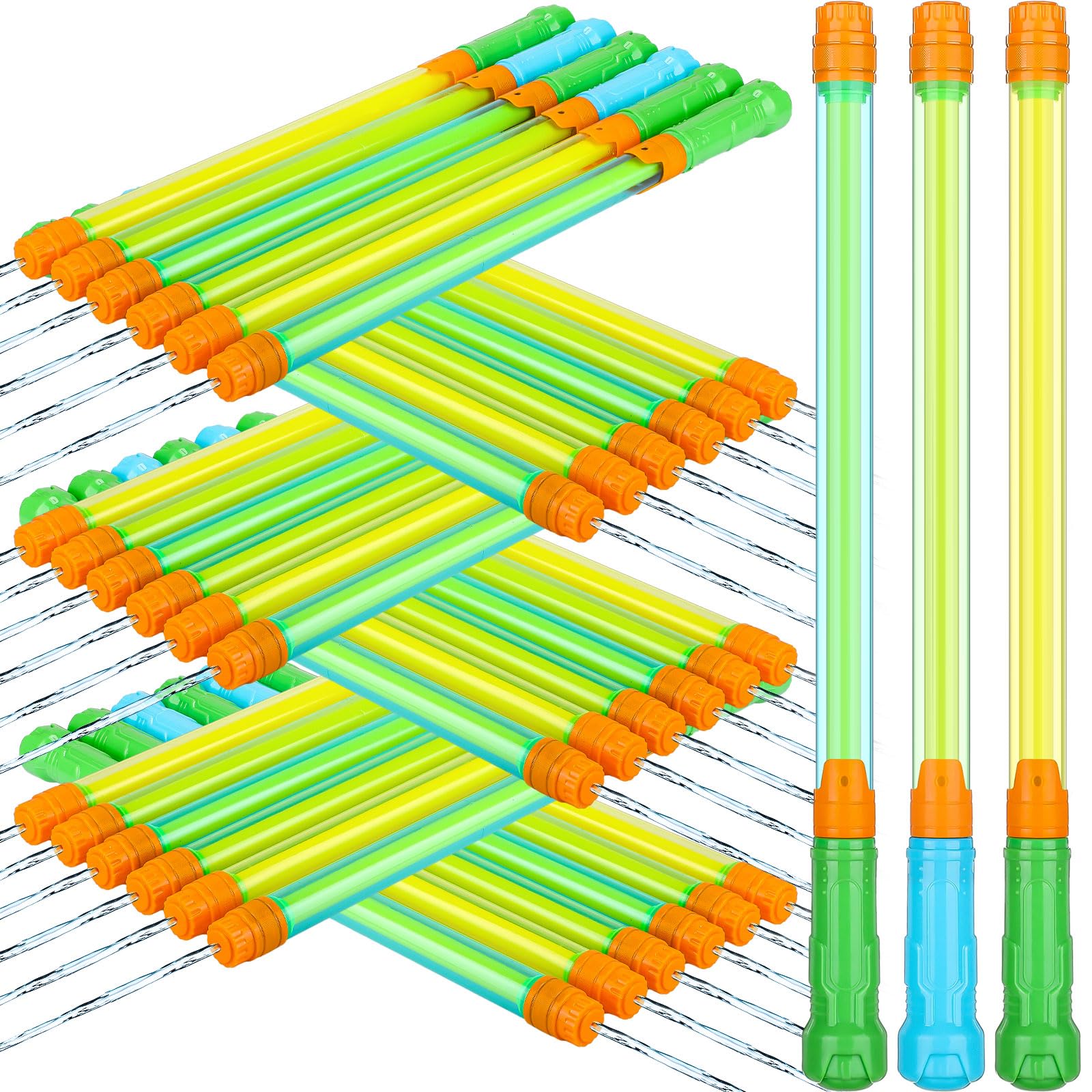 Jexine 72 Pcs Summer Crayon Water Gun 17 Inch Water Guns Bulk Pool Toys ...