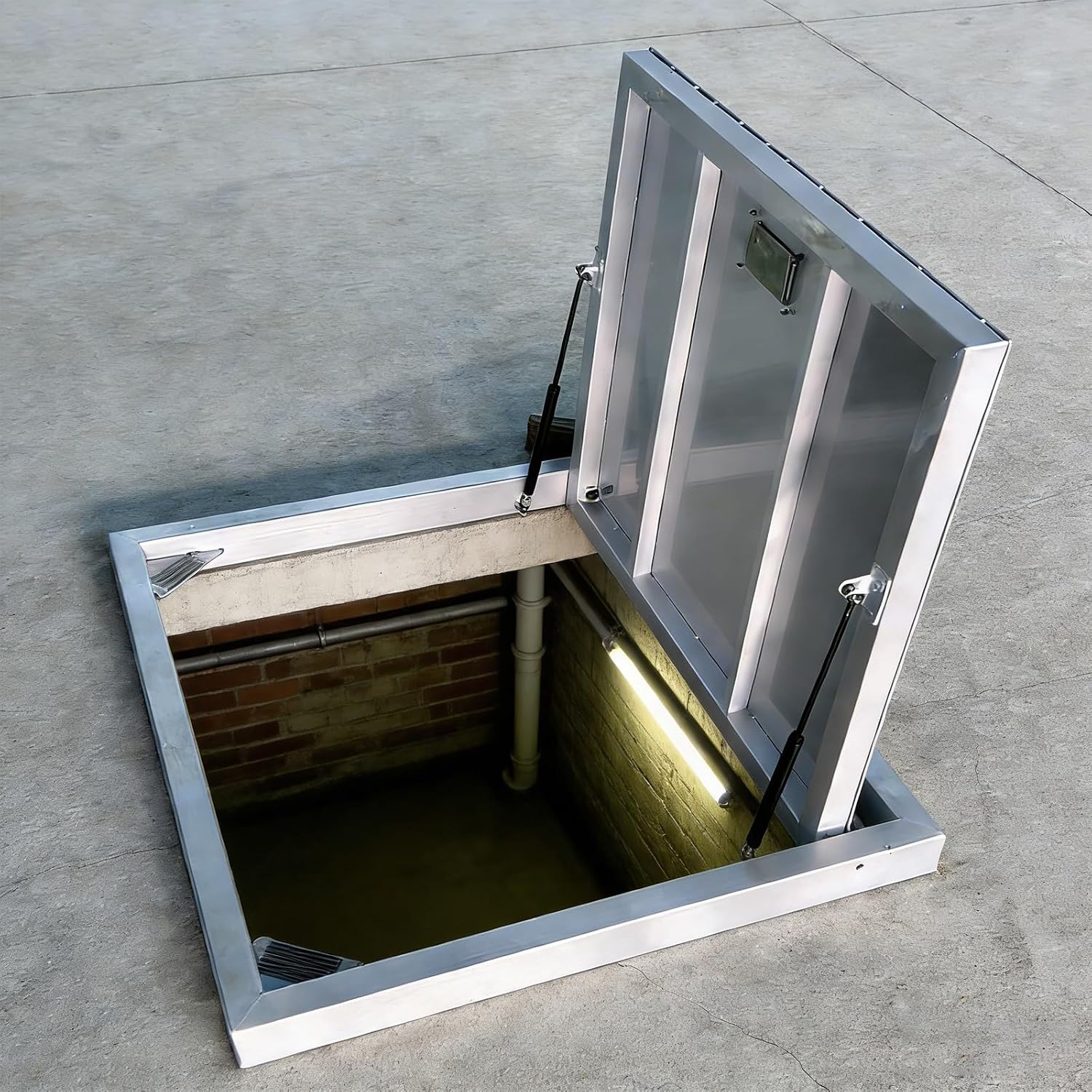 Grande trappe de sol extérieure pour cave, facile à installer : Amazon ...