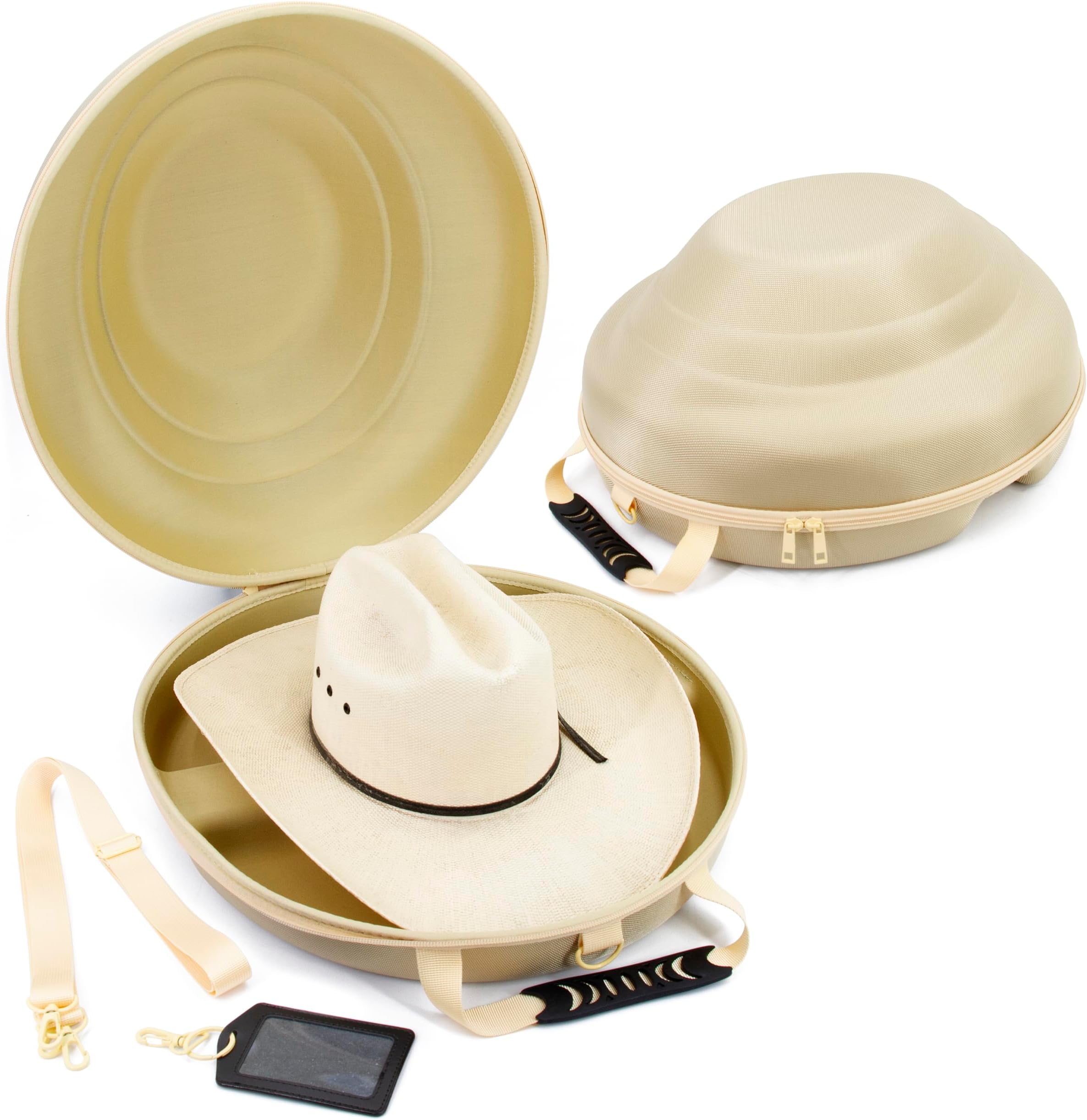 Amazon.com: CASEMATIX Cowboy Hat Box and Portable Cowboy Hat Storage ...