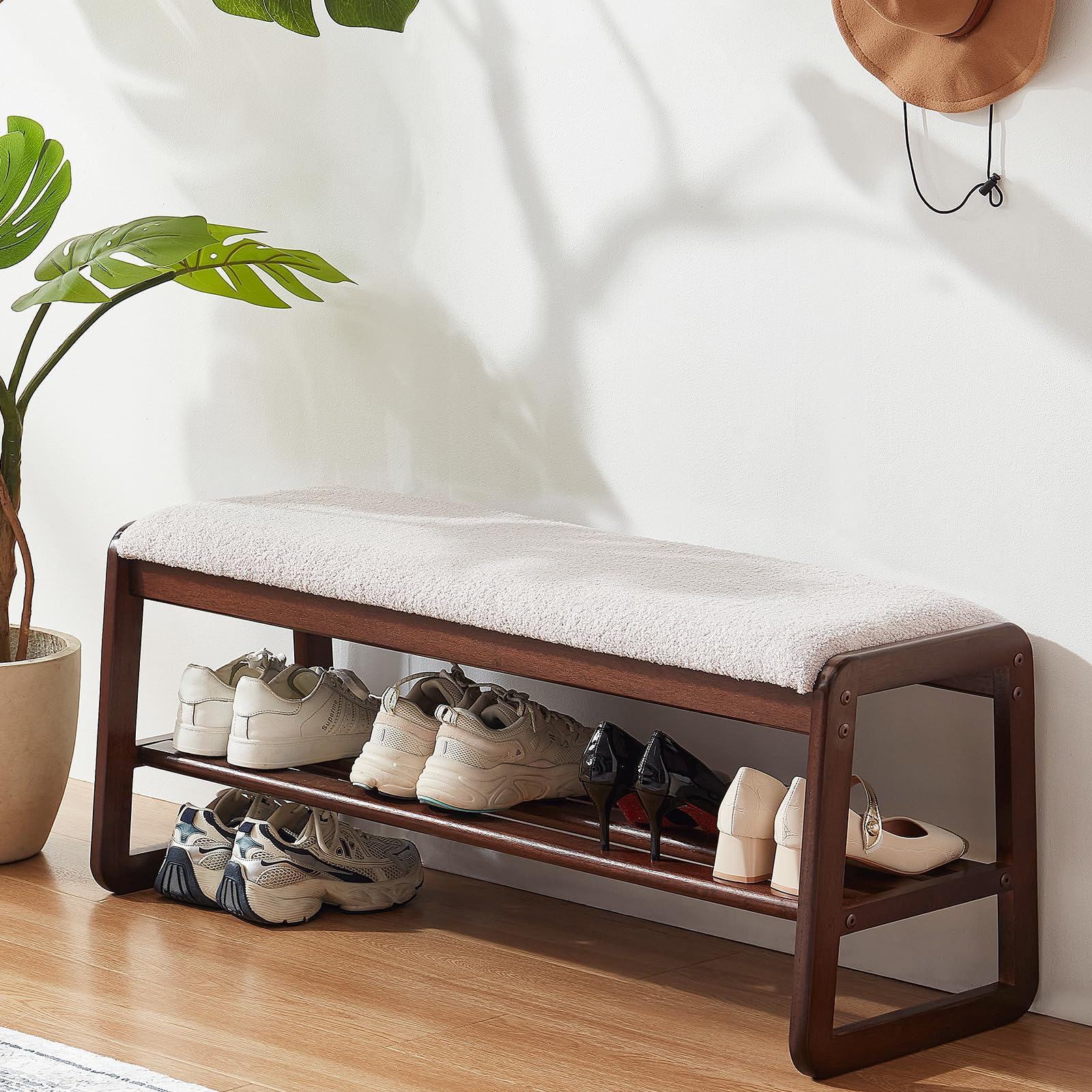 Amazon.com: Achicsofar Shoe Rack Entryway Shoe Storage Bench, End of ...