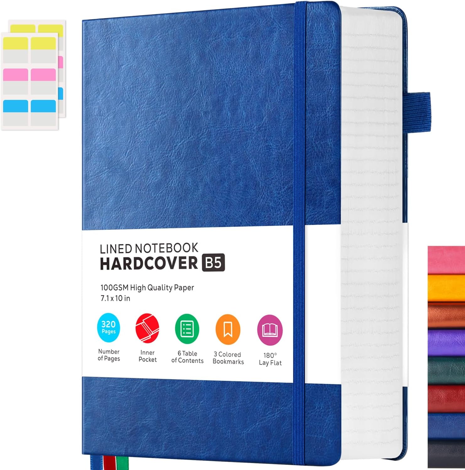 Leather Lined Notebook Journal, 320 Pages Hardcover Notebook Journals ...