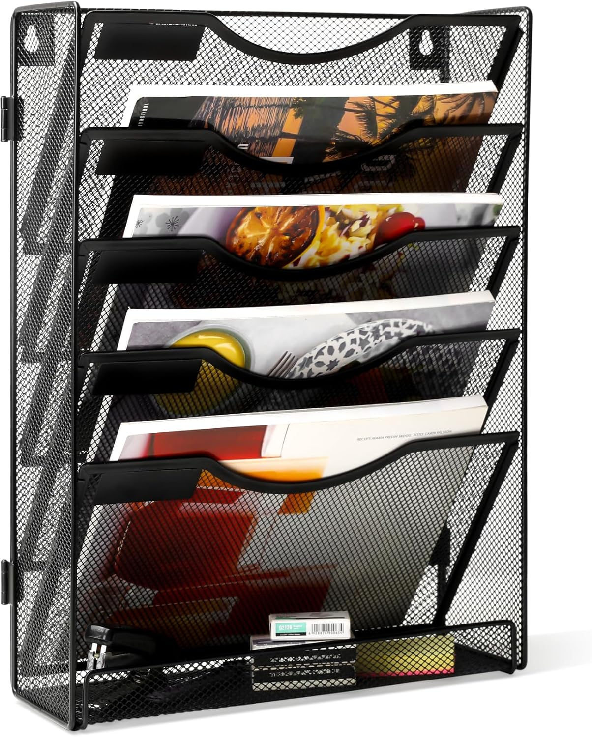 Amazon.com : EasyPAG 5 Tier Wall File Holder Desk/Wall Mount Hanging ...