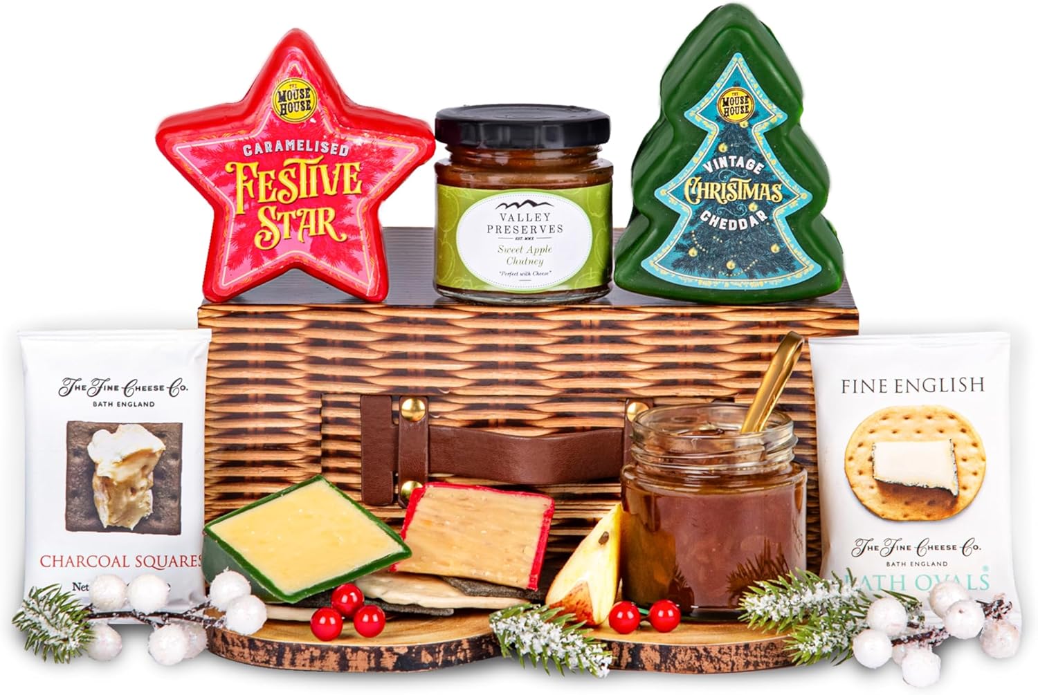 Festive Cheese Hamper - Food Hamper - Family Hamper - Cheese and Wine ...