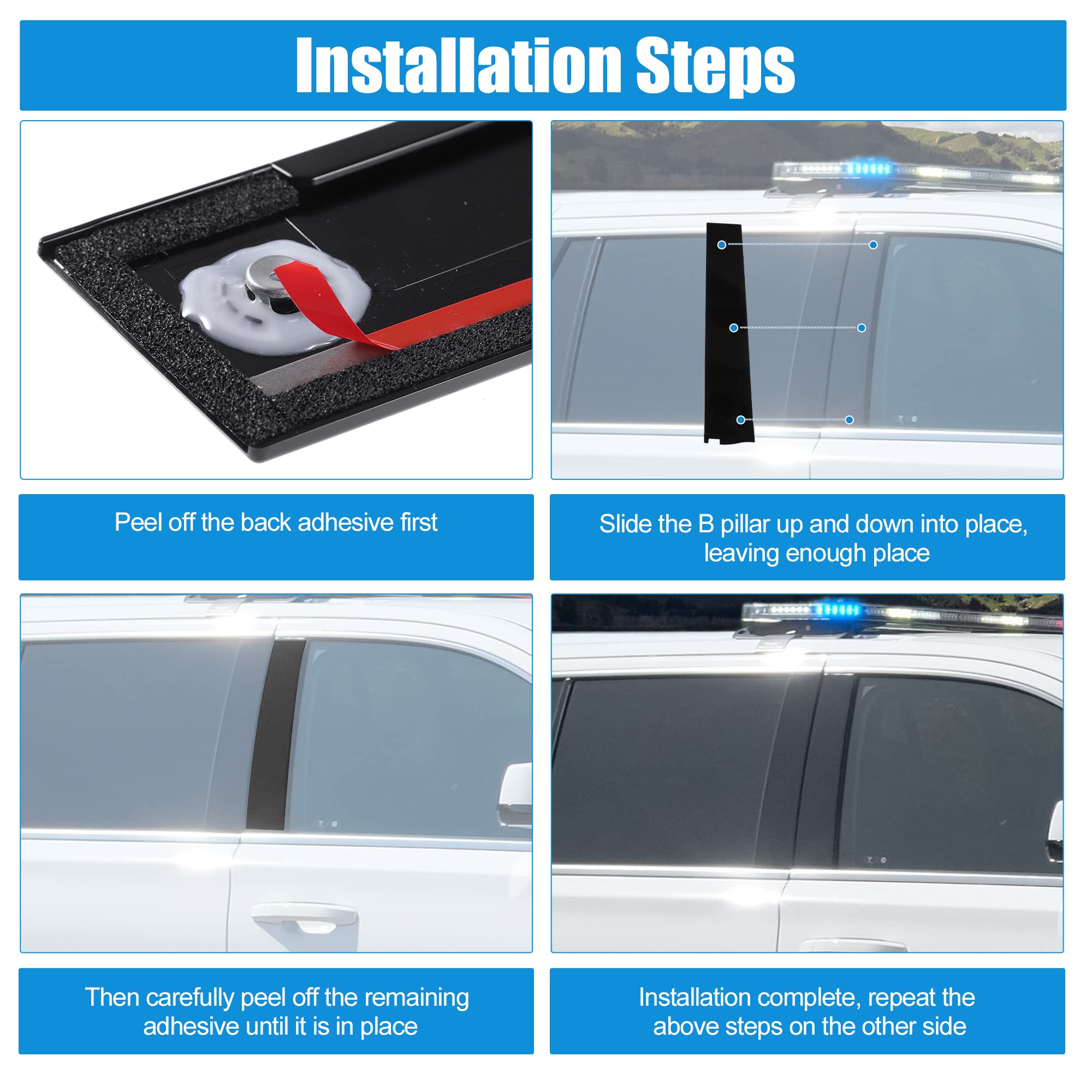 X AUTOHAUX B Pillar Trim Panel Door Pillar Trim Windshield Passenger ...
