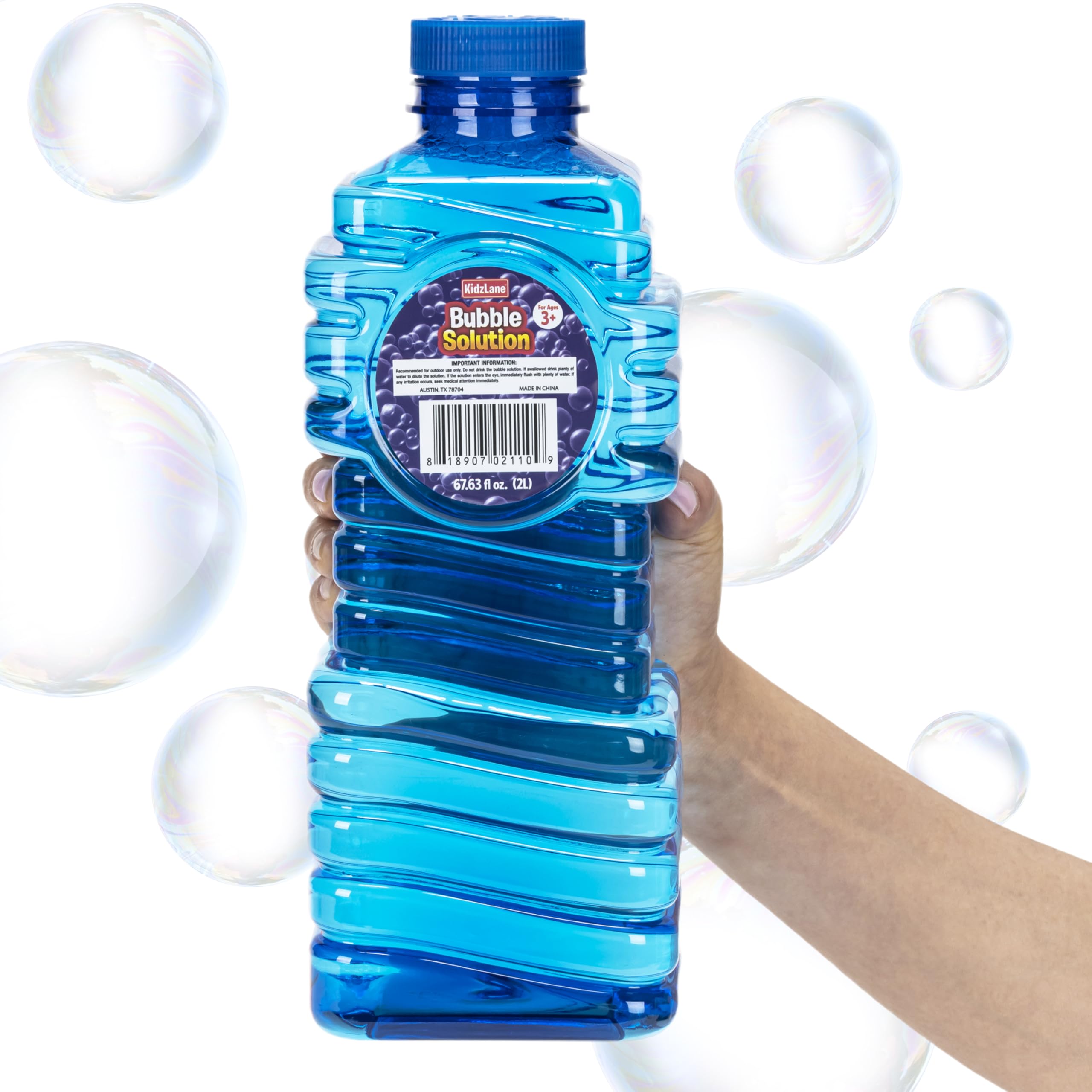 Amazon.com: Kidzlane Bubble Solution Refill 67.63 oz | Large, Easy-Grip ...