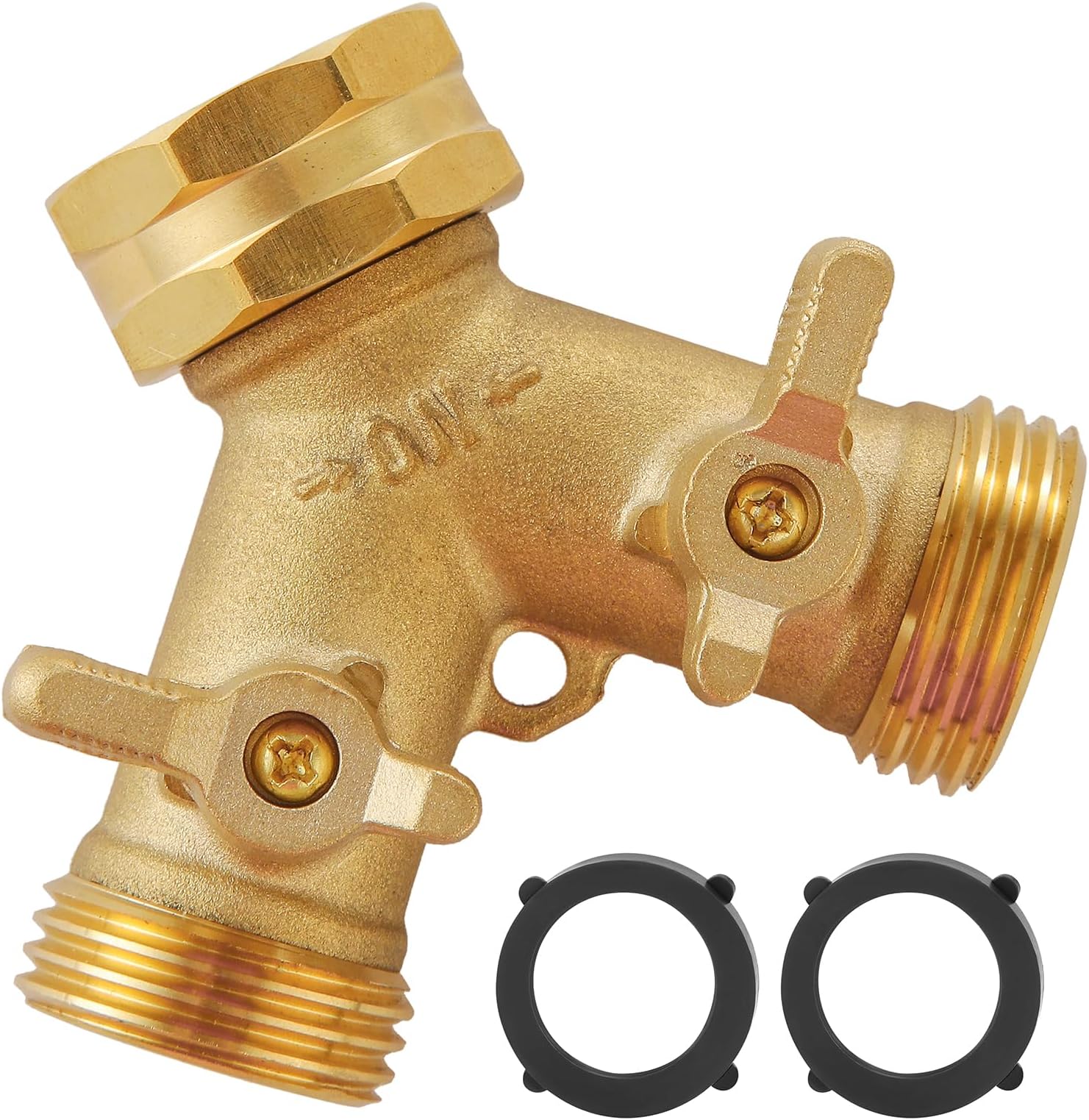 Amazon.com: Garden Hose Splitter 2 Way - Water Hose Splitter with Long ...