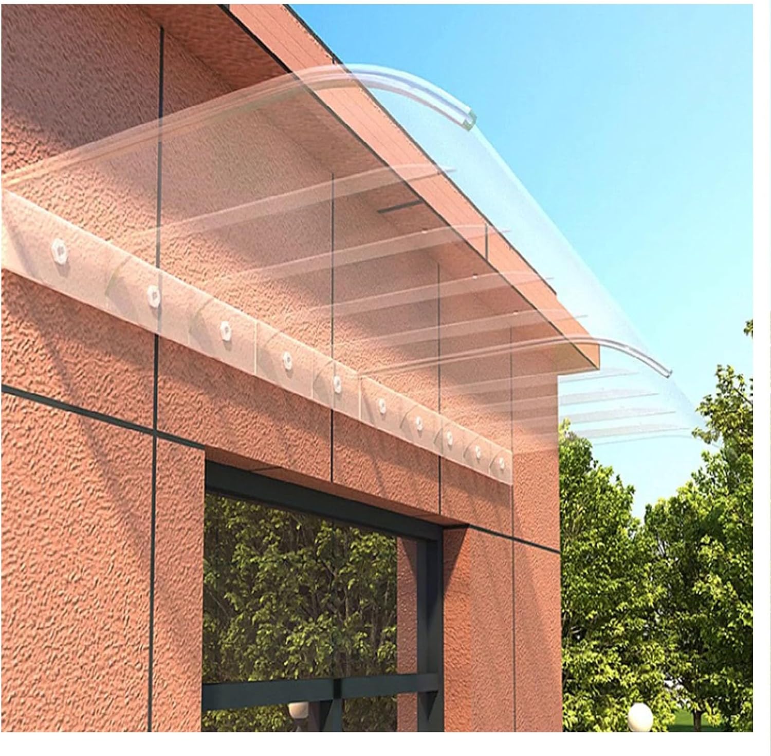 Amazon.com : Outdoor Front Door Patio Sun Shetter,Transparent Invisible ...
