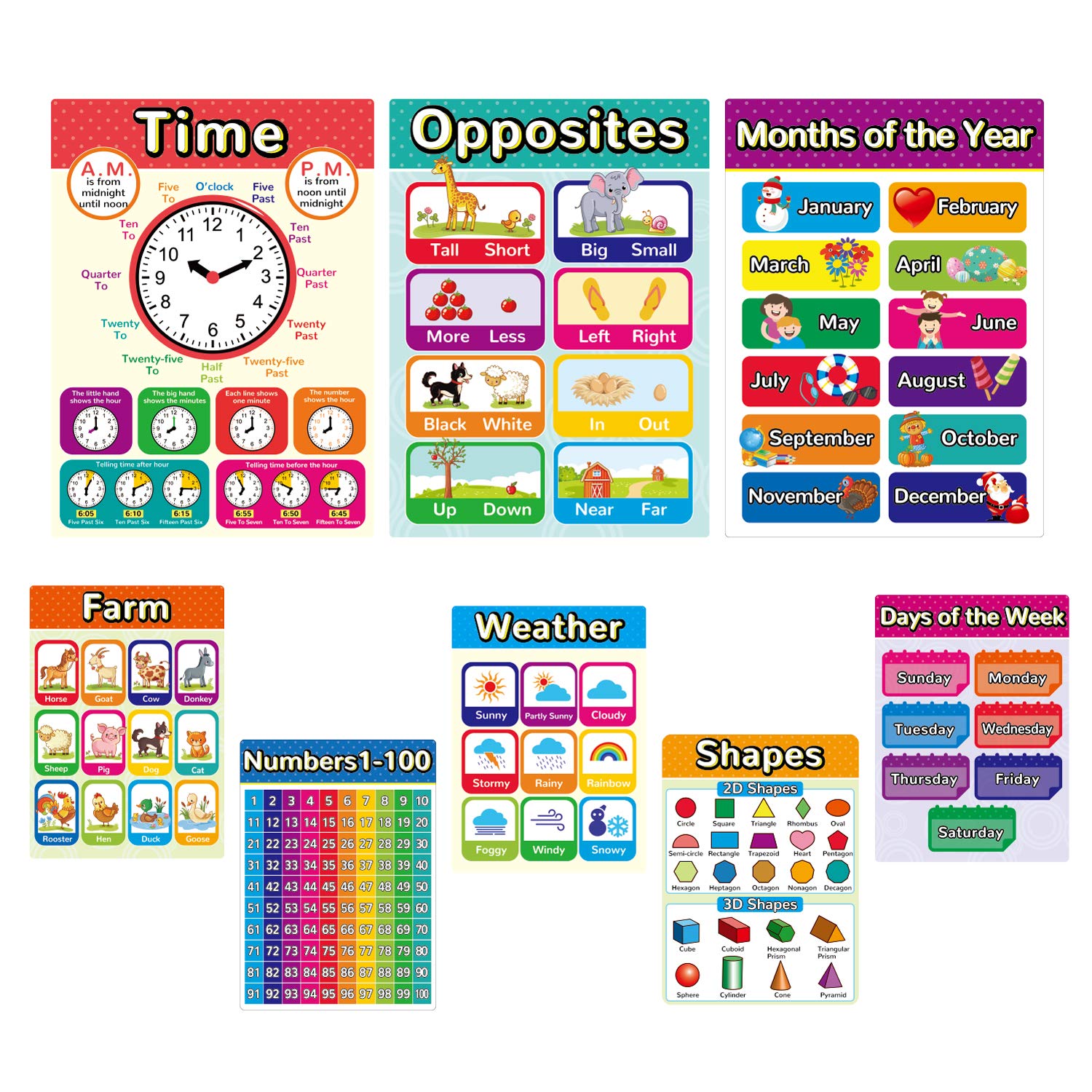 Buy Educational S For Kindergarten Preschool Learning S Laminated buy-educational-s-for-kindergarten-preschool-learning-s-laminated