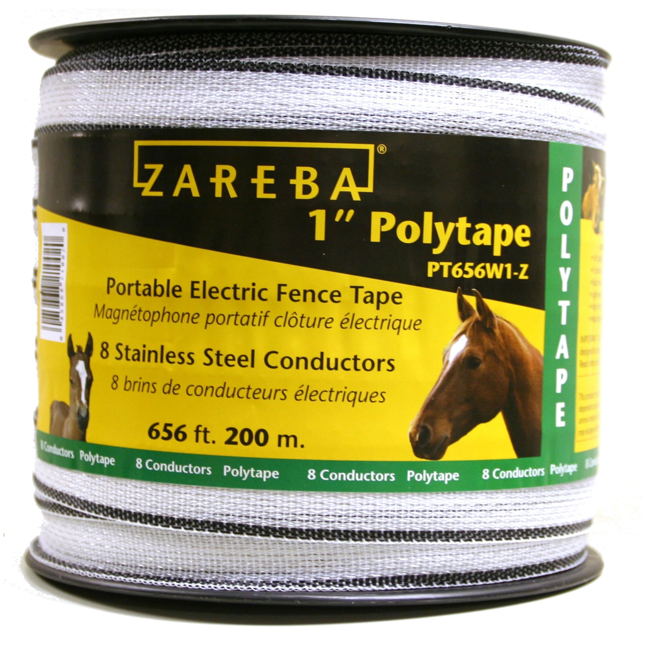 Amazon.com : Zareba PT656W1-Z 1 in. Wide 200m Polytape : Agricultural ...