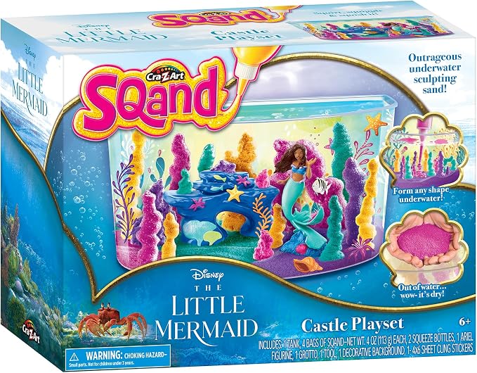Amazon.com: Cra-Z-Art Disney The Little Mermaid Sqand Castle Playset ...