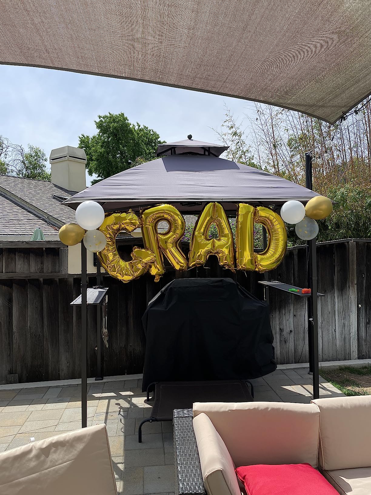Amazon.com: Red and Black Graduation Party Decorations with Balloons ...