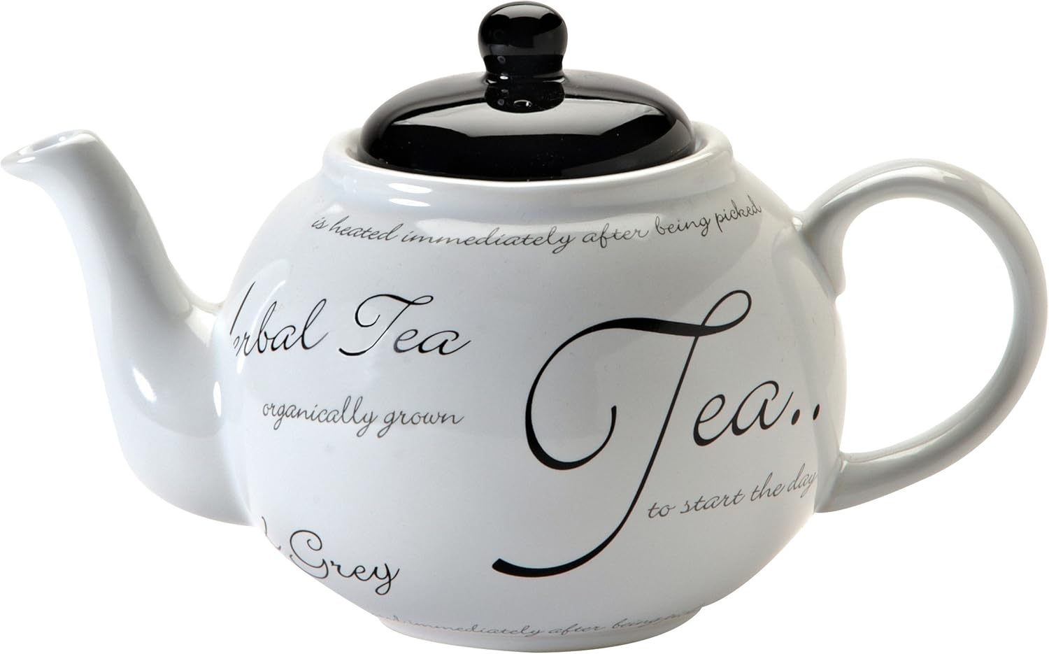 Amazon.com: Price & Kensington Script White Teapot : Home & Kitchen