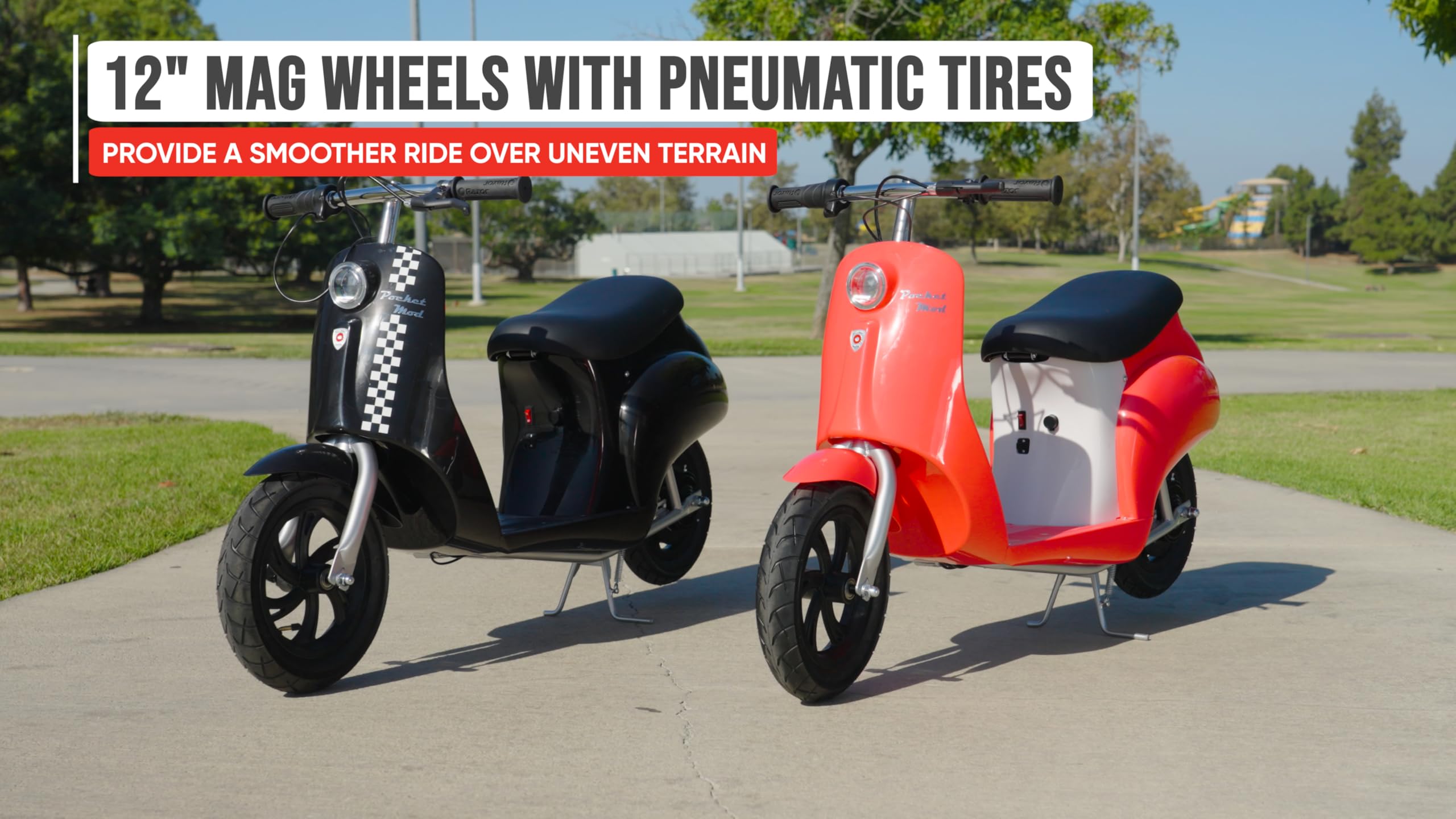 Razor Pocket Mod Miniature Euro-Style Electric Scooter for Ages 8 ...