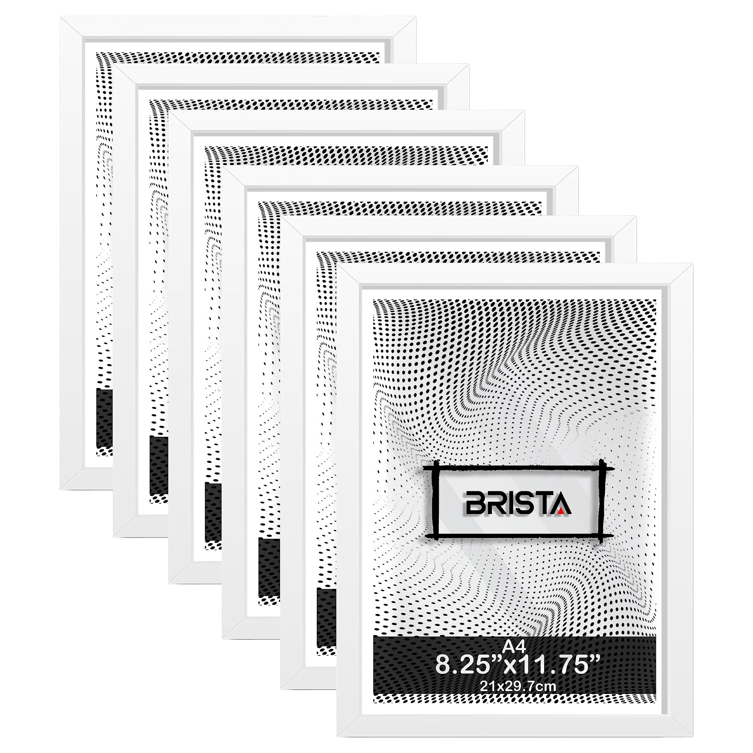 A4 Certificate Picture Frame with Styrene Front, Pack of 6 Photo Frame ...