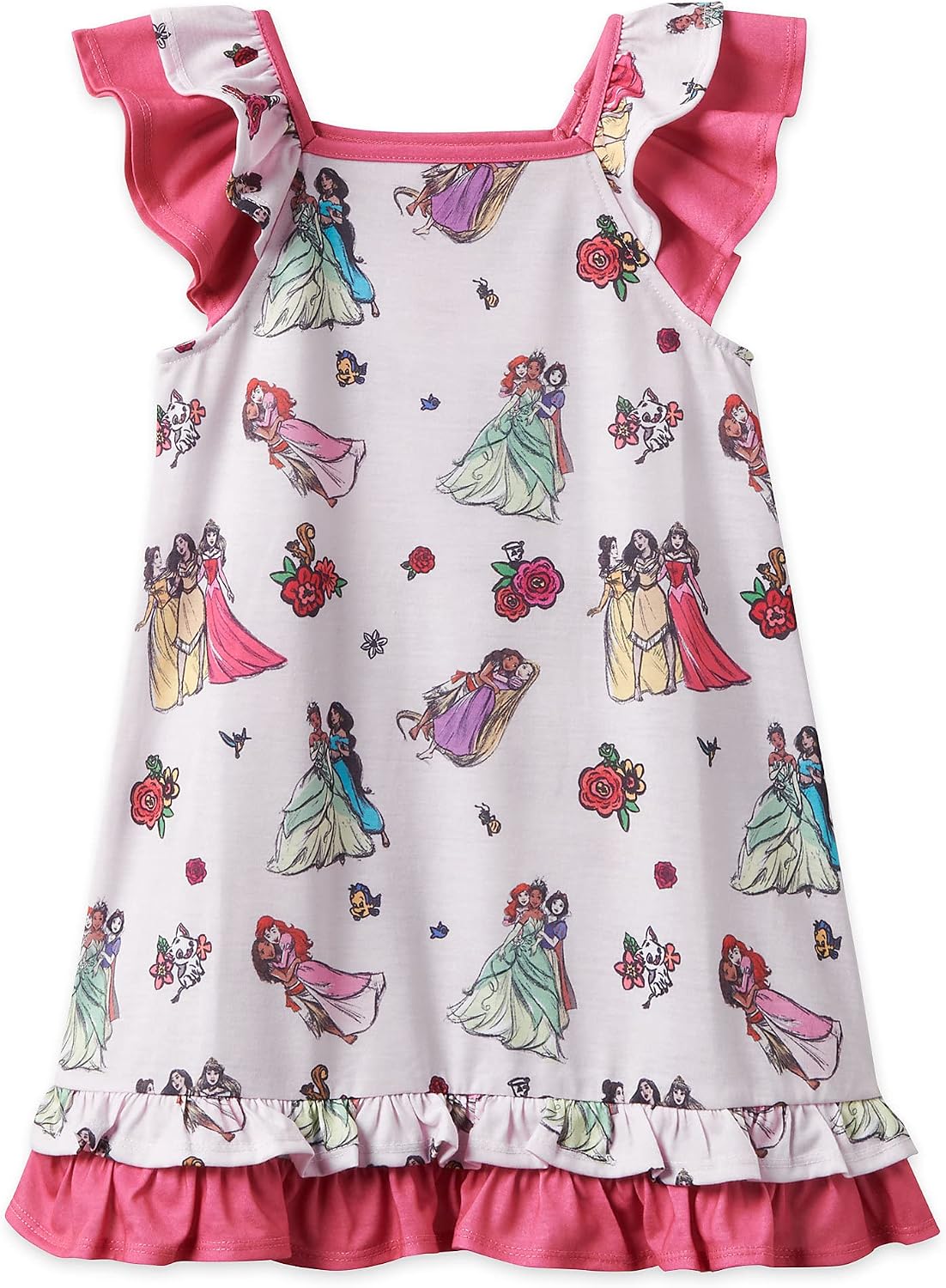 Amazon.com: Disney Princess Nightshirt for Girls 3 Multicolored ...