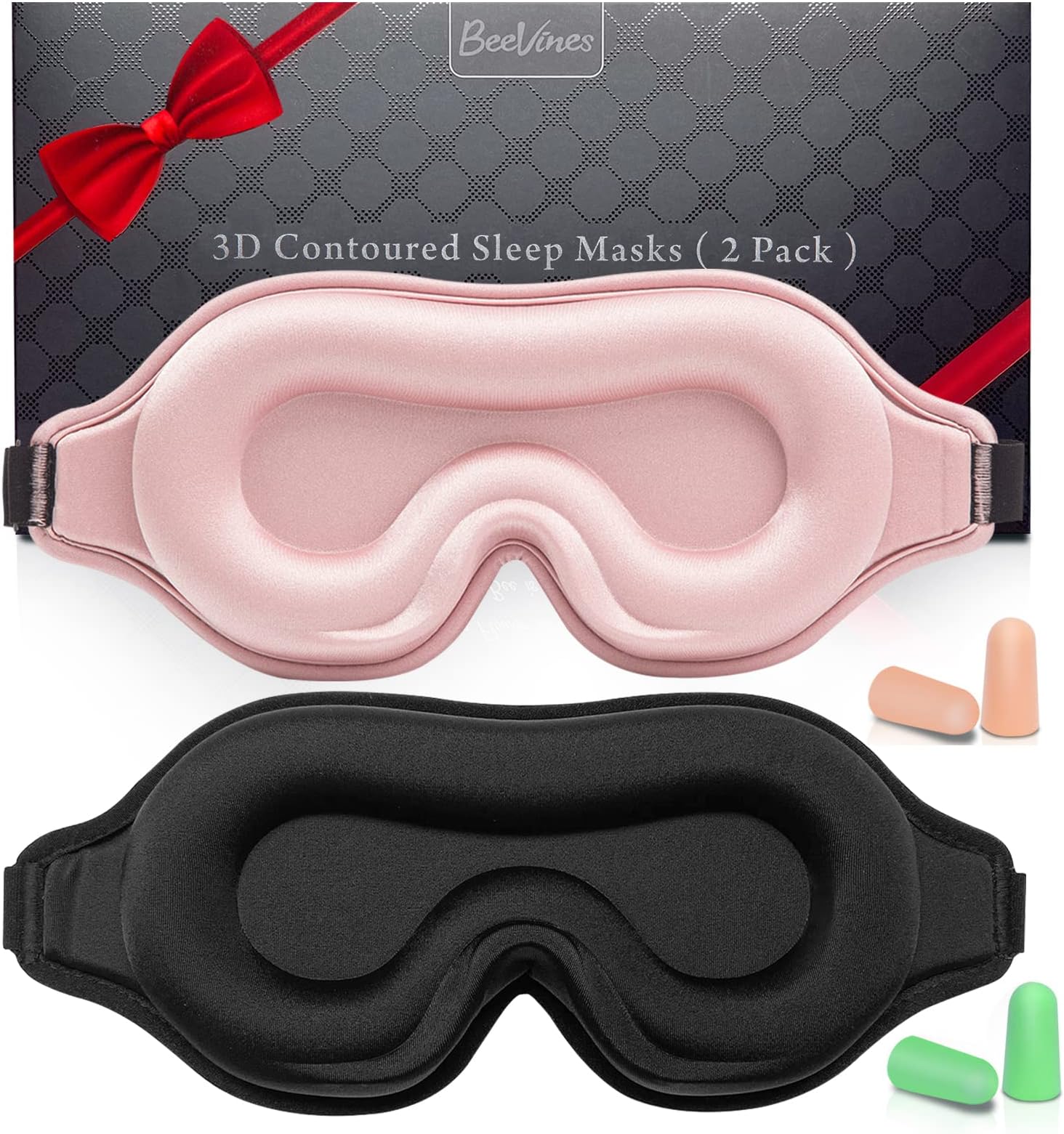Amazon.com: Hercicy 6 Pcs Sleep Mask Blackout 3D Sleep Contoured Eye ...